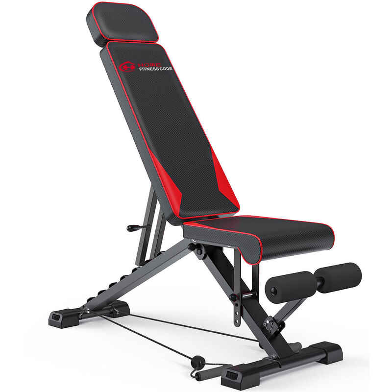 Foldable Workout Bench for Full Body Strength Training - Decathlon