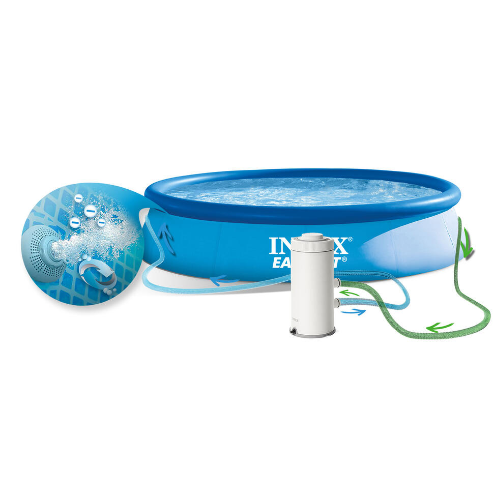 Basen rozporowy do ogrodu Intex 457 x 84 cm zestaw 9w1 INTEX | Decathlon