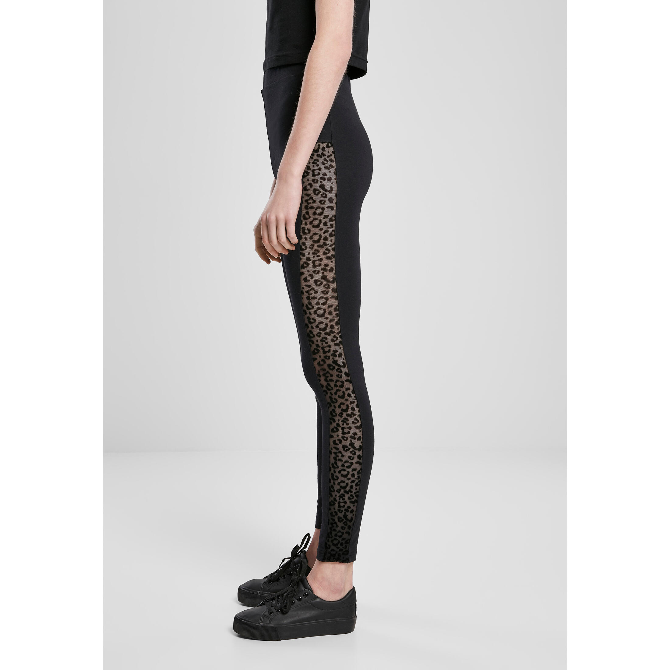 Women's Legging Urban Classics flock lace stripe URBAN CLASSICS | Decathlon