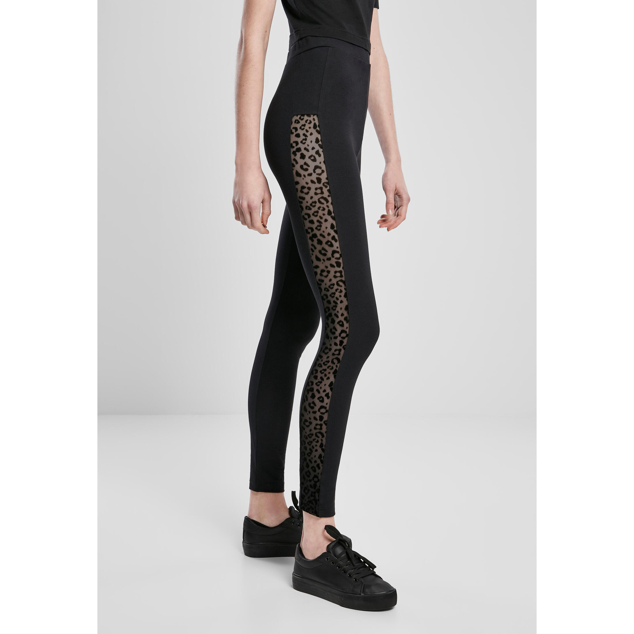 Women's Legging Urban Classics flock lace stripe URBAN CLASSICS | Decathlon