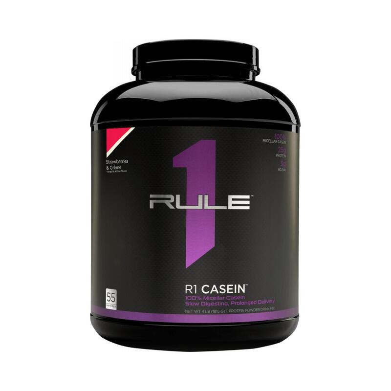 Rule1 R1 Casein Protein (4lbs) Chocolate Fudge - Protéines - Caséine ...