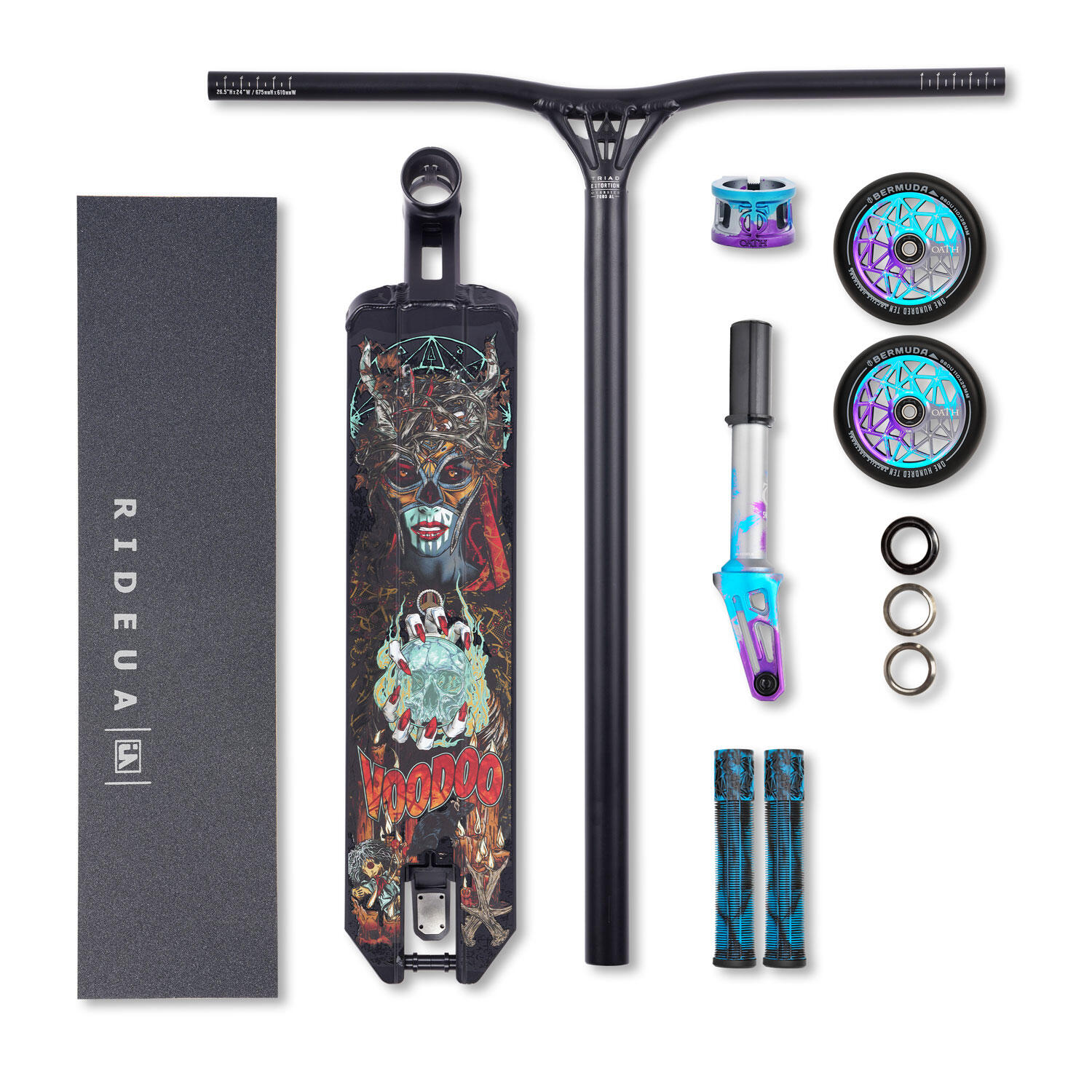 Stuntstep Triad Park Custom Scooter #5 – Zwart/Blauw/Paars TRIAD ...