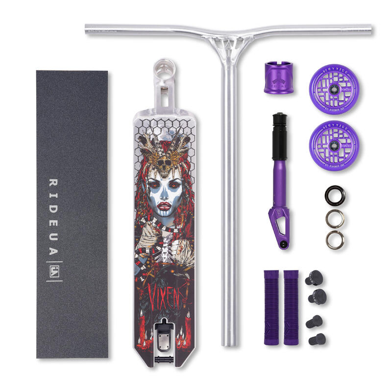 Freestyle Roller Triad Park Custom #3 – Raw/Purple TRIAD - Decathlon