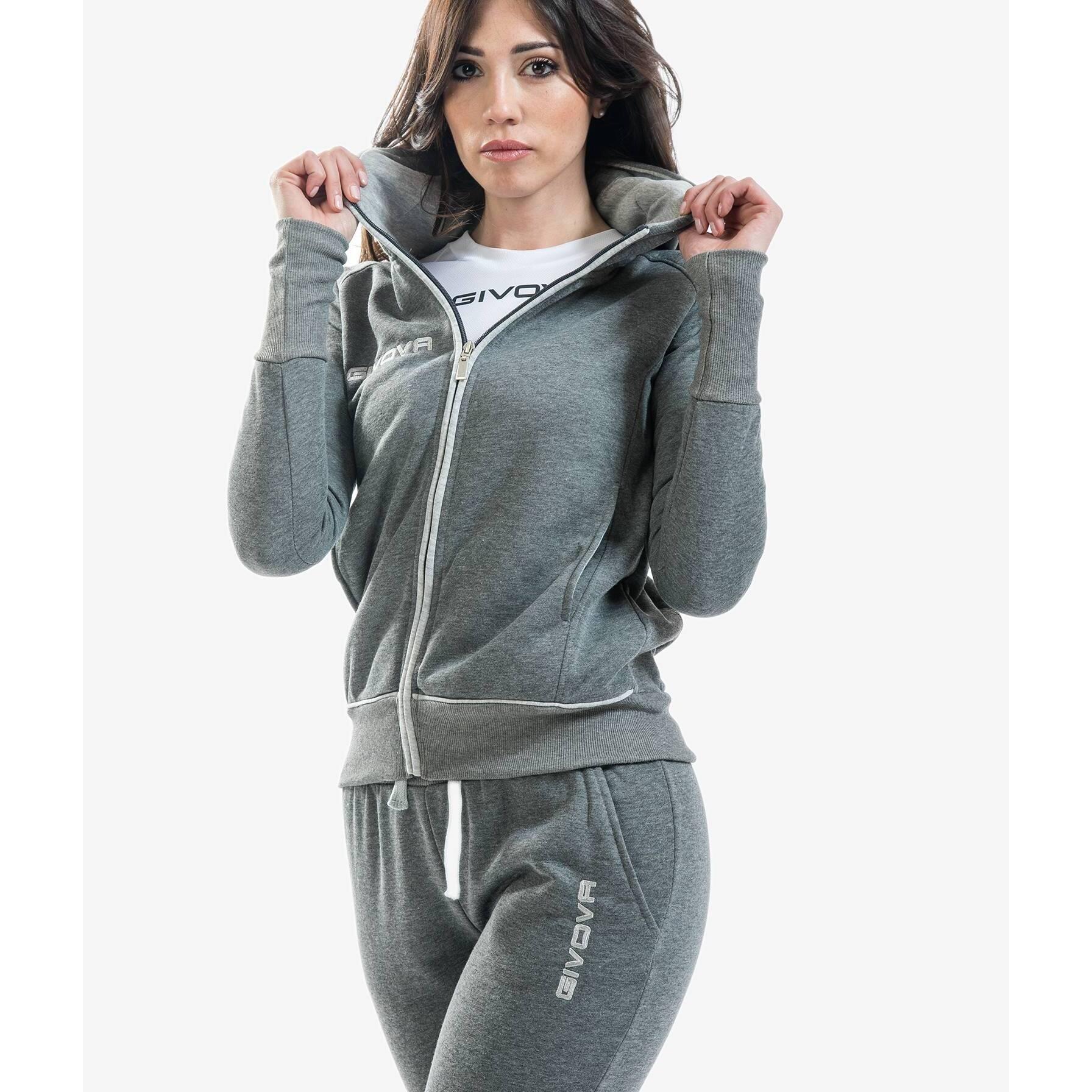 TUTA complete donna givova grigio scuro/grigio chiaro | Decathlon
