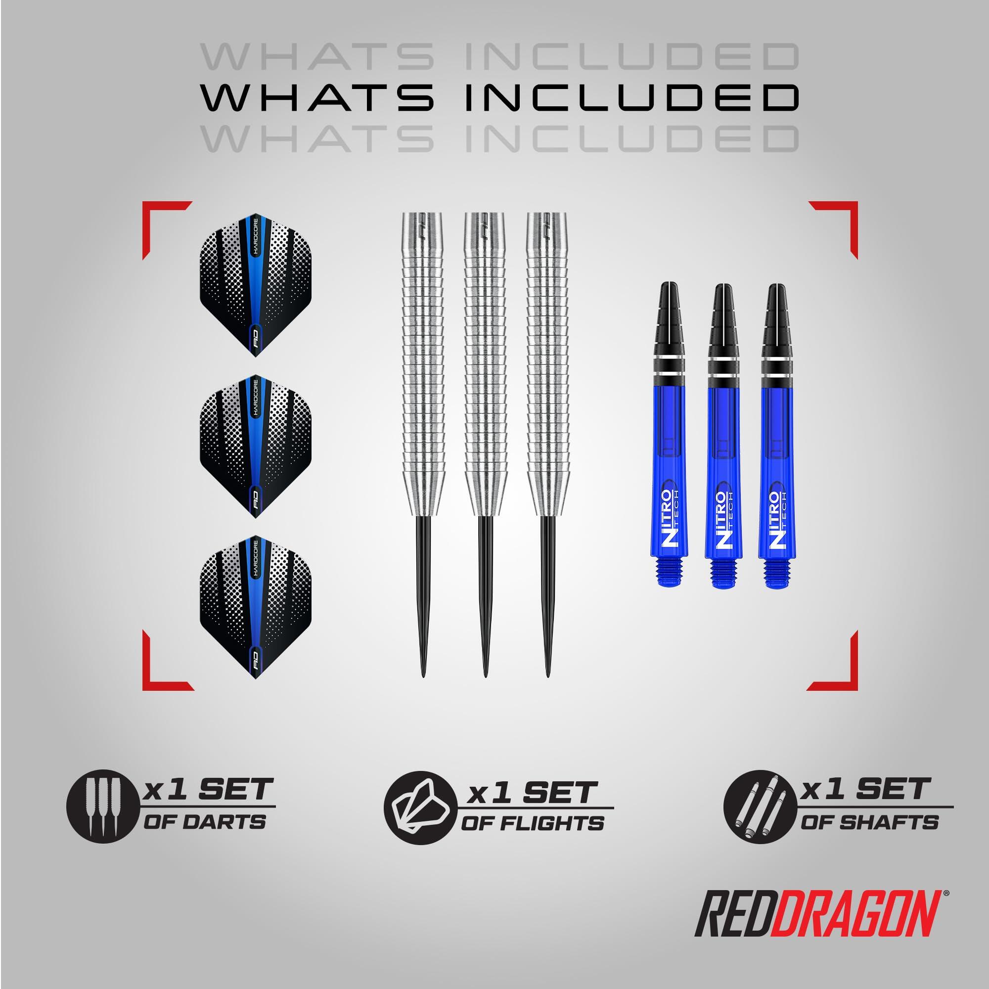 Red Dragon Razor Edge Original 29g Steel Tip Dart Set with Flights ...