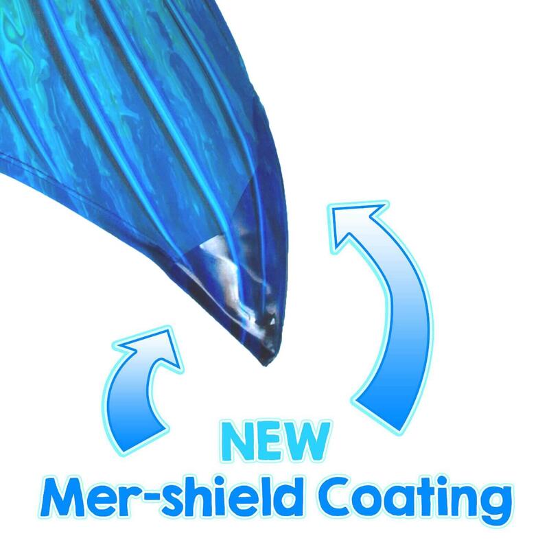 Queue sirène Magic Ariel L bleu/vert monopalme recouverte SUN TAILS ...