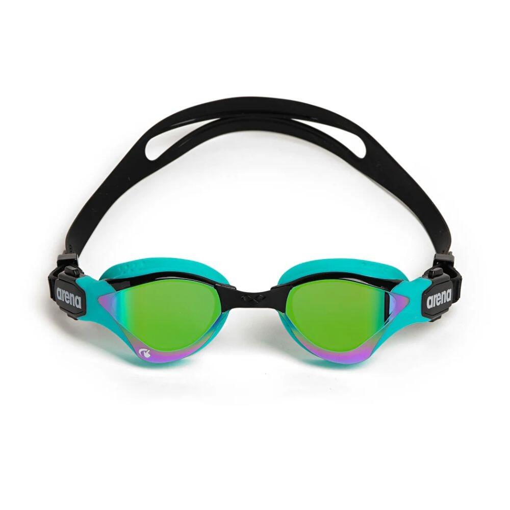 Arena Cobra Tri Swipe Mirrored Goggles - Emerald / Peacock ARENA ...