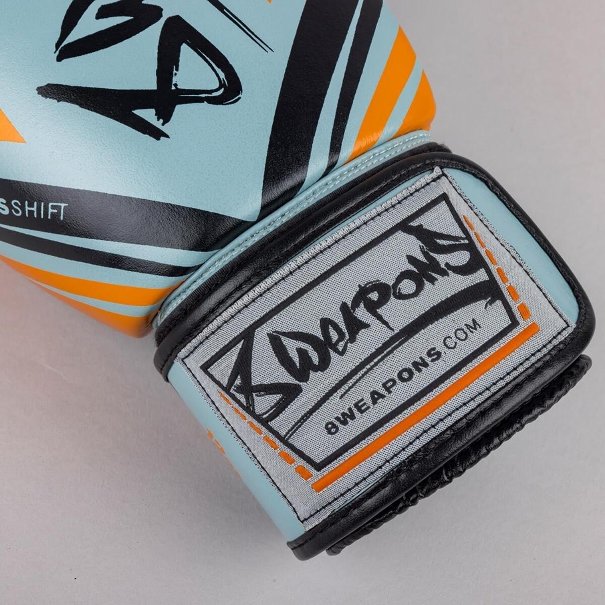 8 WEAPONS Boxing Gloves, Shift, ice-grey-orange, 12 Oz 8 WEAPONS ...