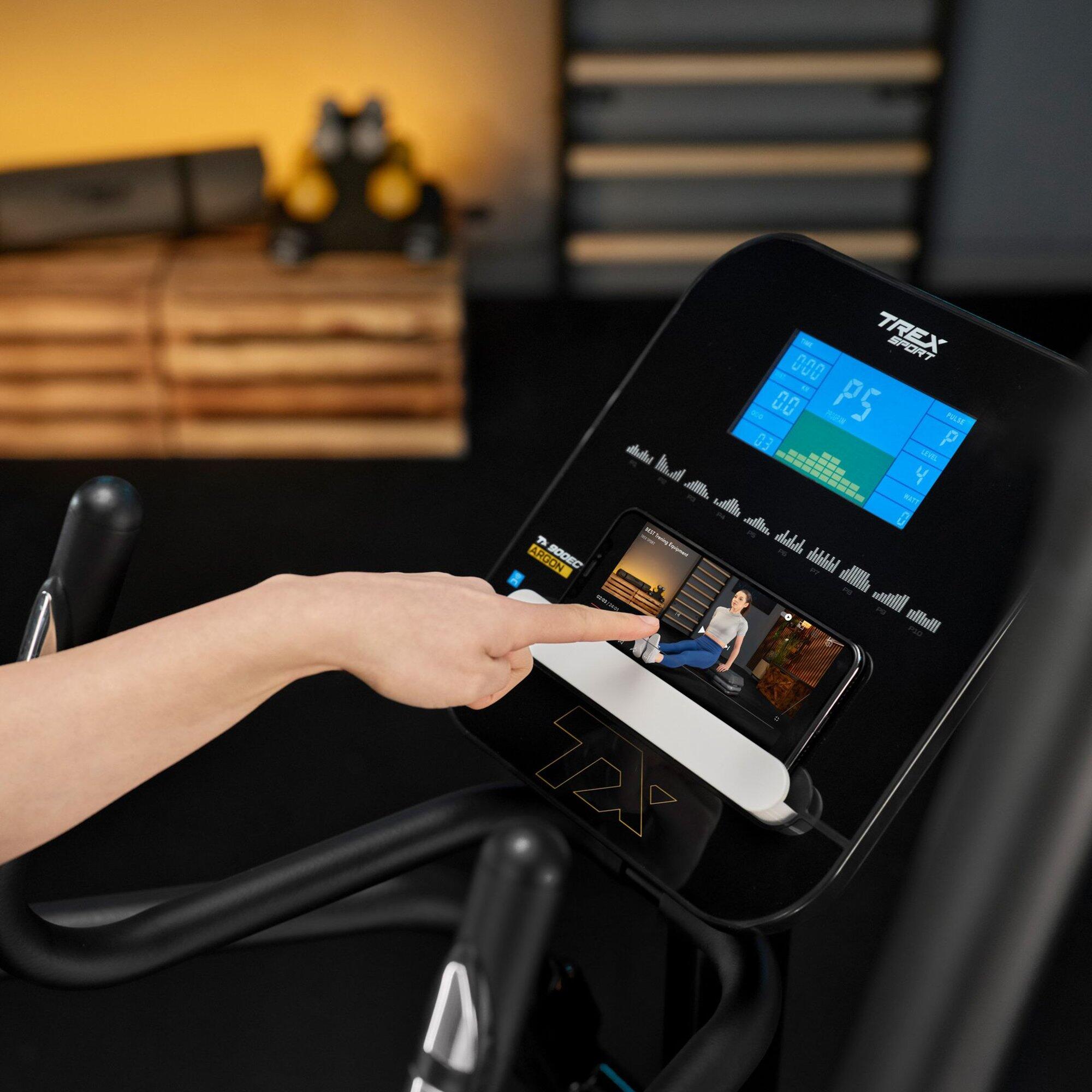 Ellipsentrainer Trex Sport ARGON 18kg Schwungrad Tragkraft 135kg | Decathlon