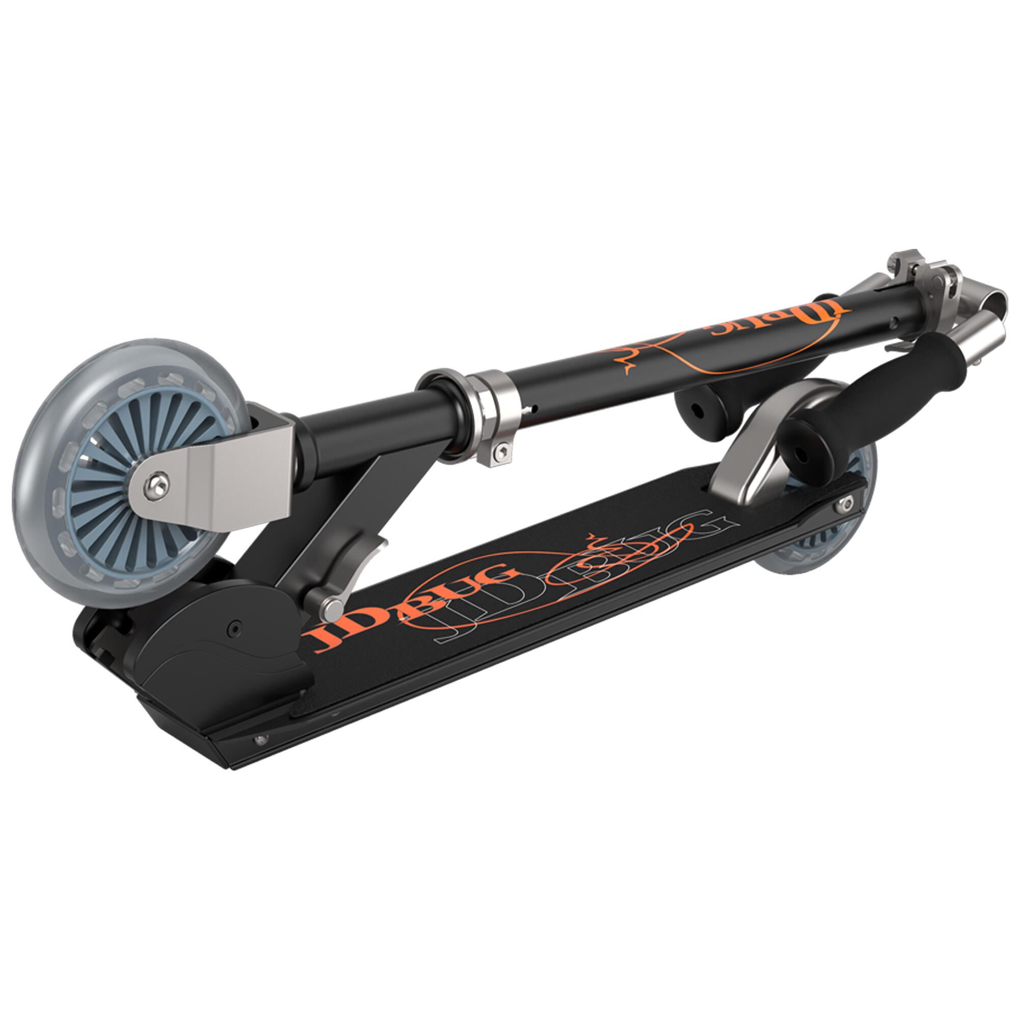 JD BUG CLASSIC STREET FOLDING CHILDRENS SCOOTER – AGED 6+ - MATT BLACK ...