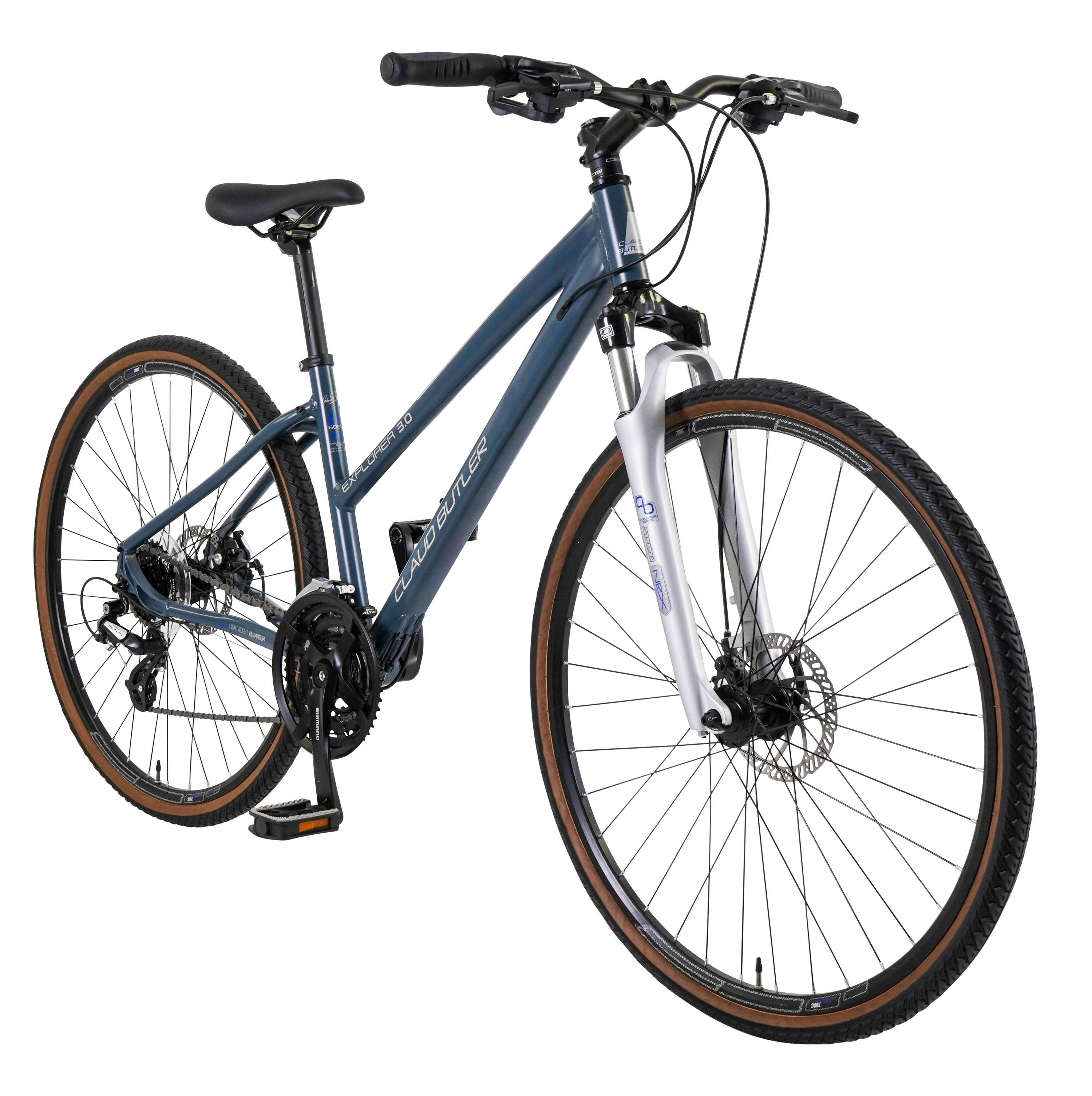 Claud Butler Explorer 3.0 Low Step Hybrid Bike CLAUD BUTLER | Decathlon