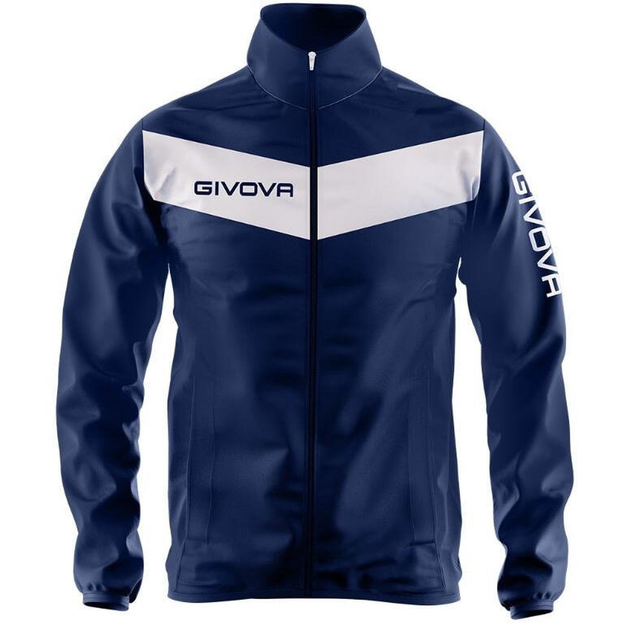 Givova Rain Jacket Blue -Bianco 2xl - Sportjack imperméable GIVOVA ...