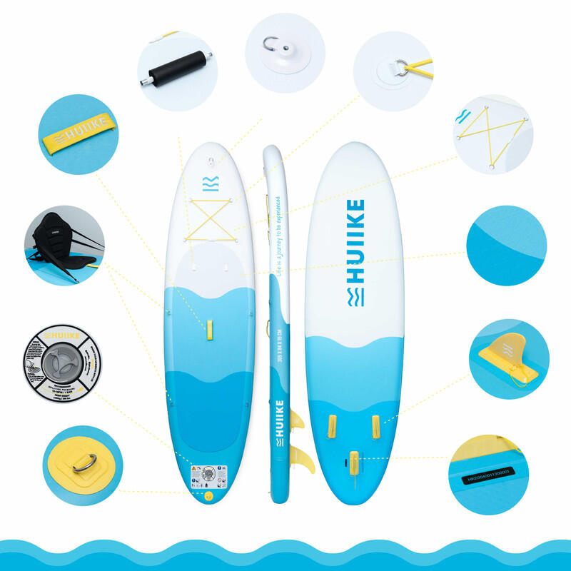 Stand Up Paddle Board 10’ Convertible to Kayak, Up to 287 lb, Blue ...
