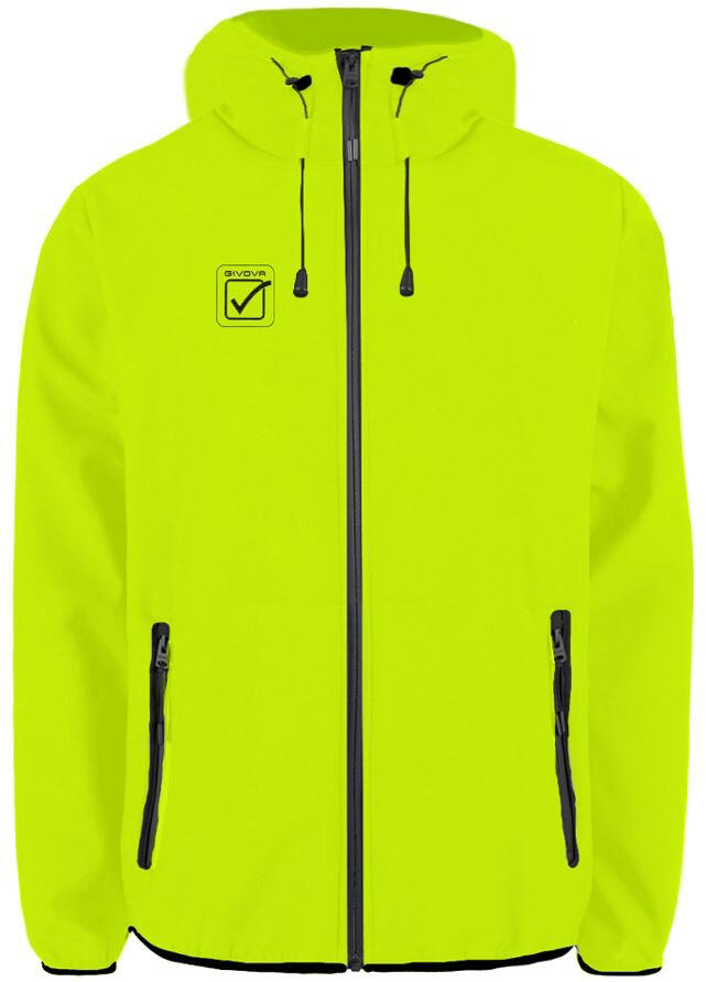 Fluo Gele Unisex Softshell Jas Givova - Winddicht & Ademend GIVOVA | Decathlon