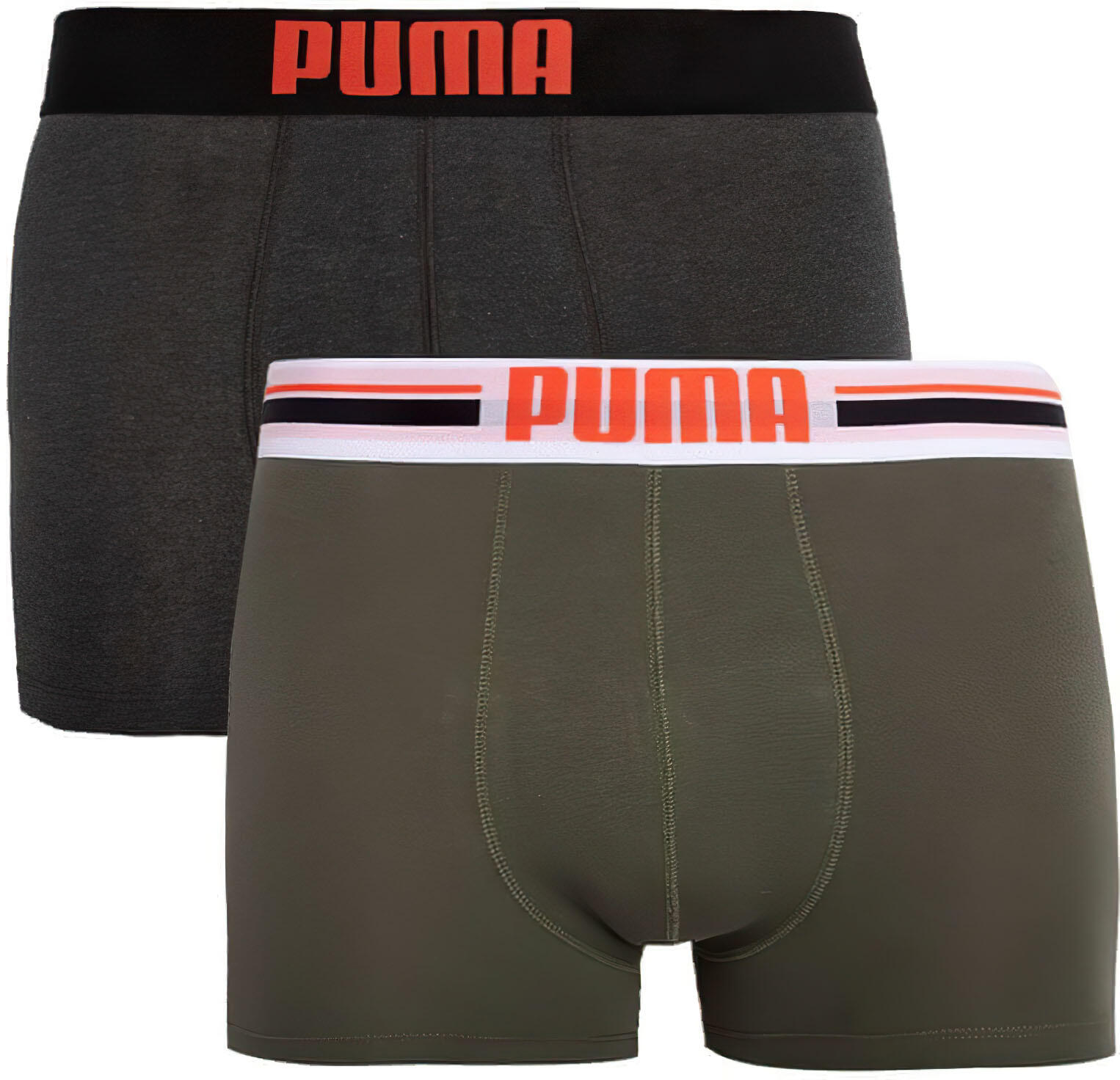 Puma Herren Boxer 2 -Pack Army Green - Logo Design PUMA | Decathlon