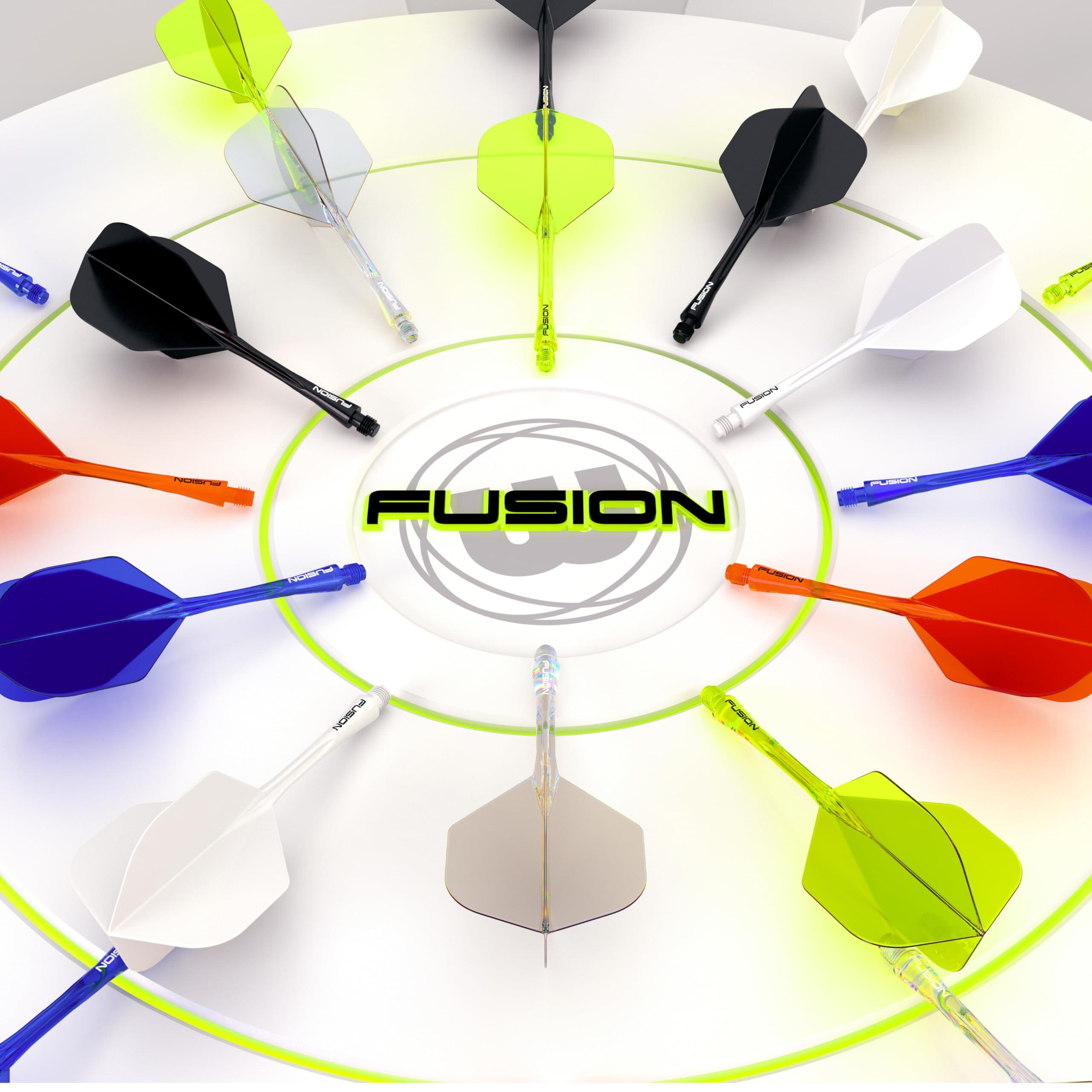 WINMAU Darts - Fusion Integrated Flight & Shaft System - Orange Medium ...