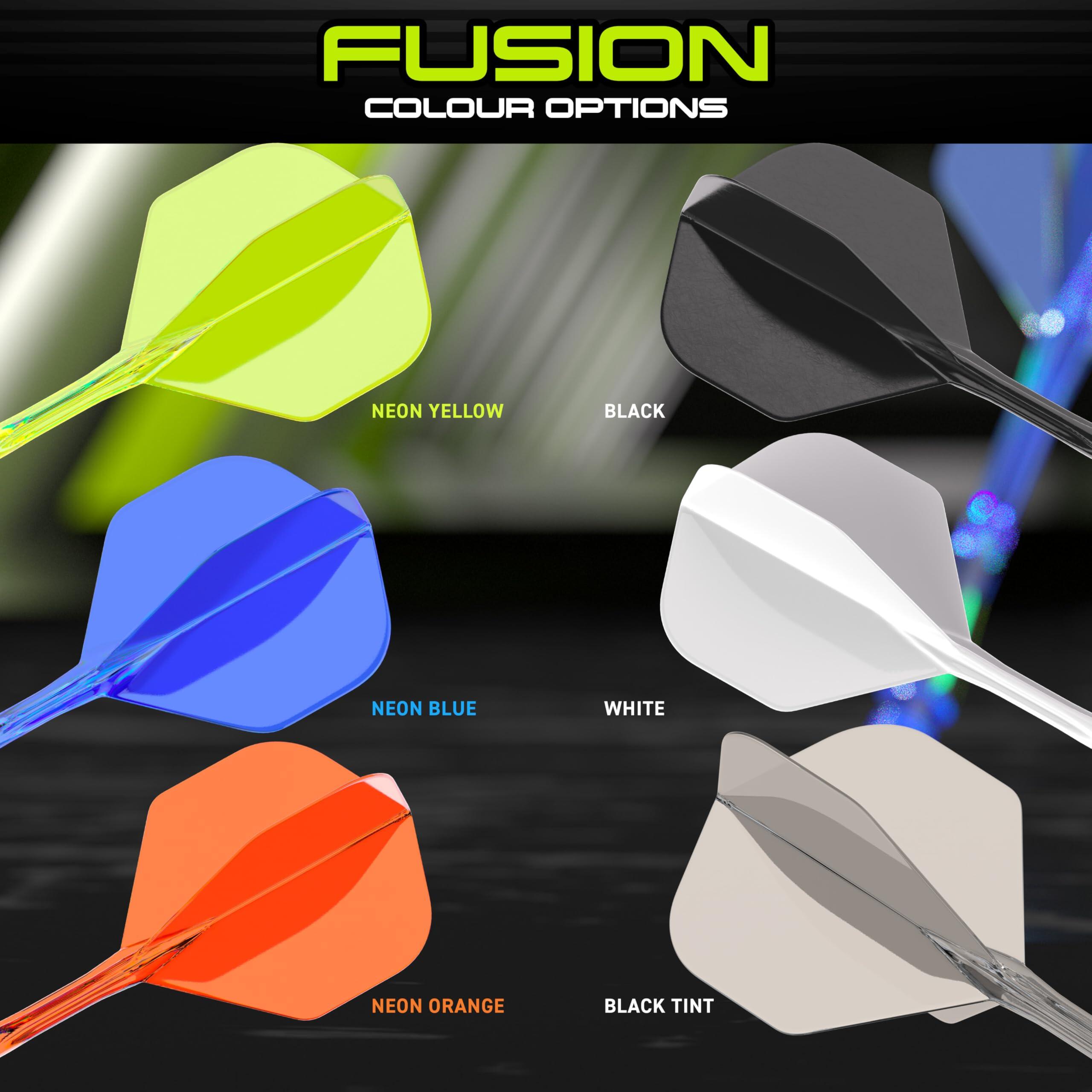 WINMAU Darts - Fusion Integrated Flight & Shaft System - Black Medium ...