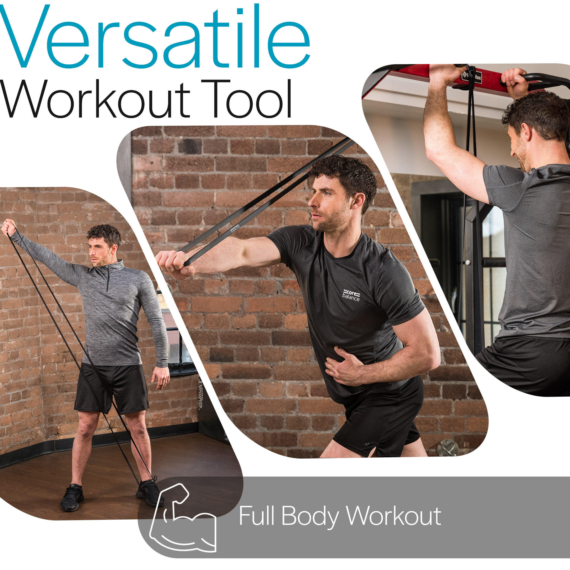 Pull Up Resistance Band Exercise Fitness Latex Medium 10 To 30kg ...