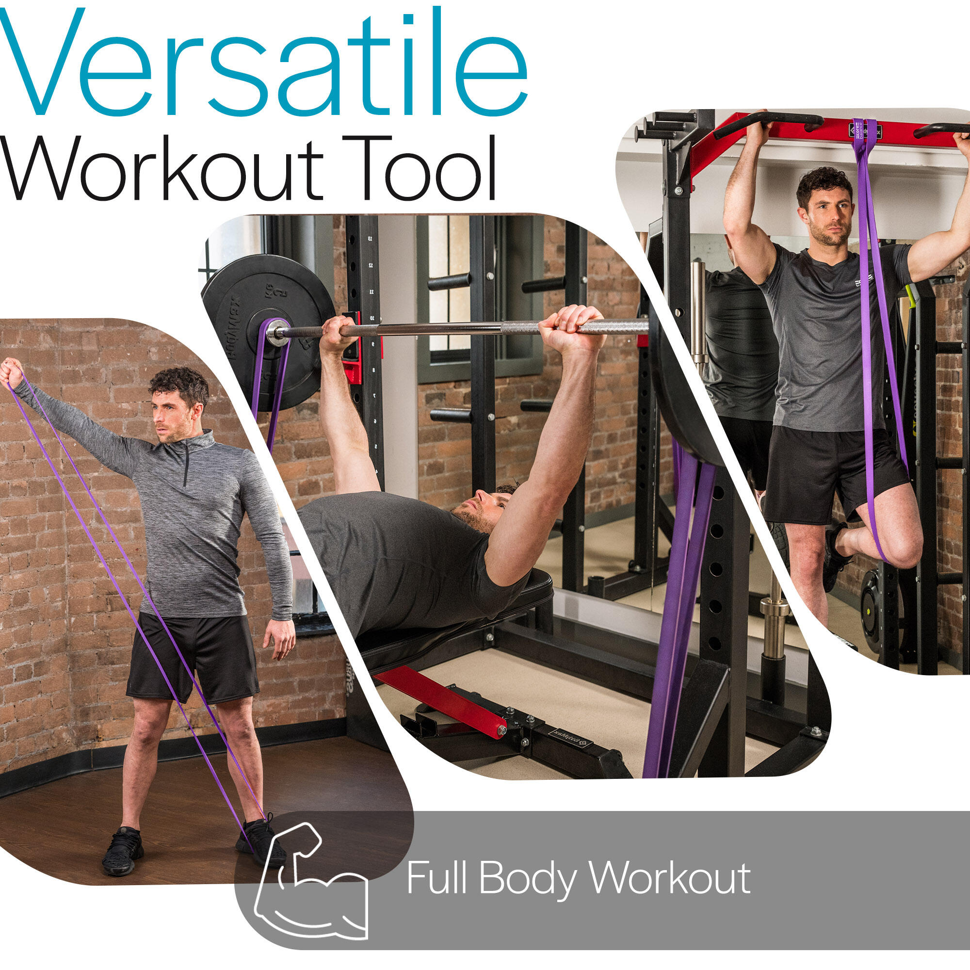 Pull Up Resistance Band Exercise Fitness Latex Heavy 15 To 40kg Core ...