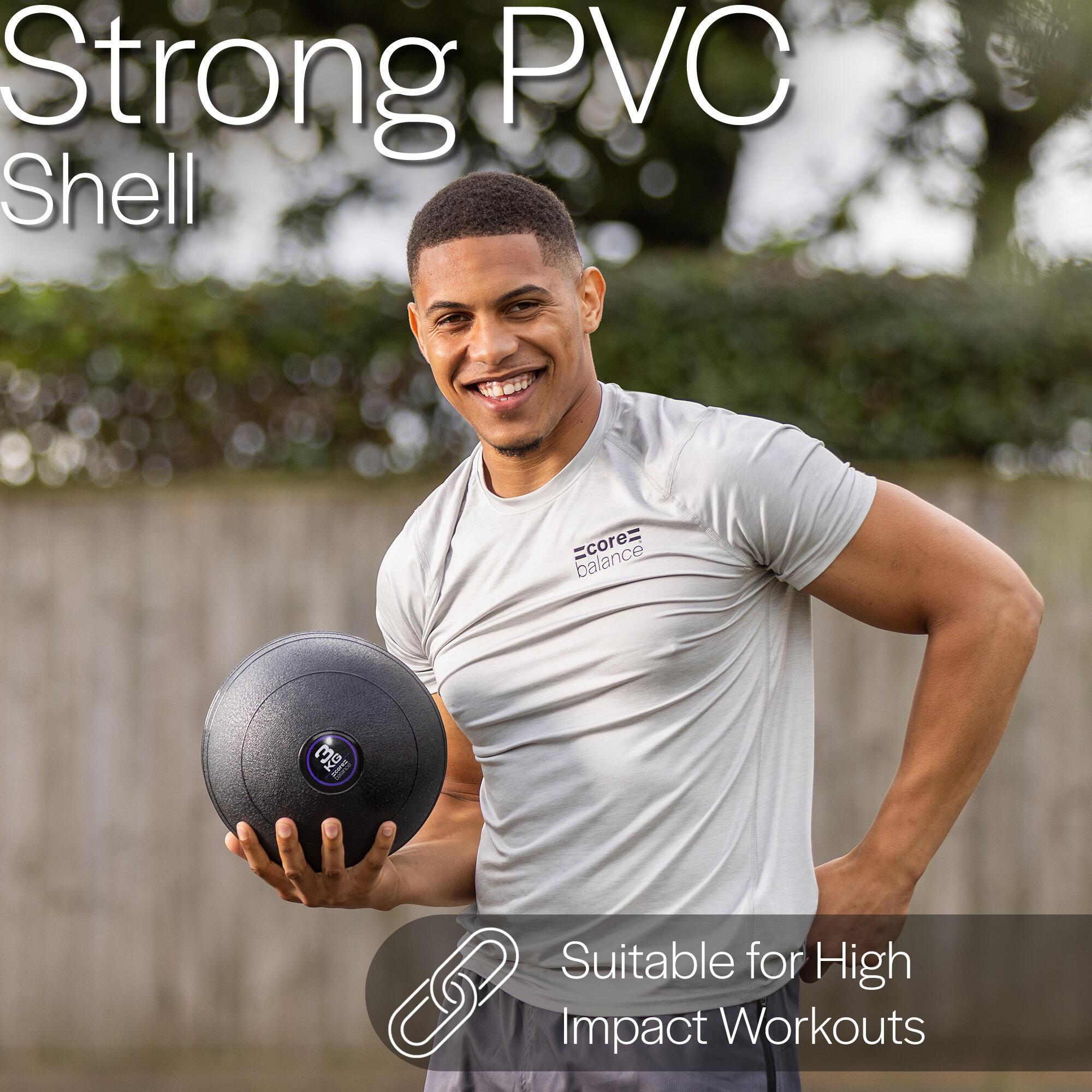 Medicine Slam Ball No Bounce Heavy Duty Strength Training 3-15kg Core ...