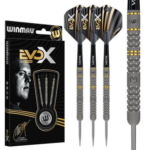 Šipky steel Winmau MvG Evo-X 21g, 90% wolfram WINMAU - Decathlon