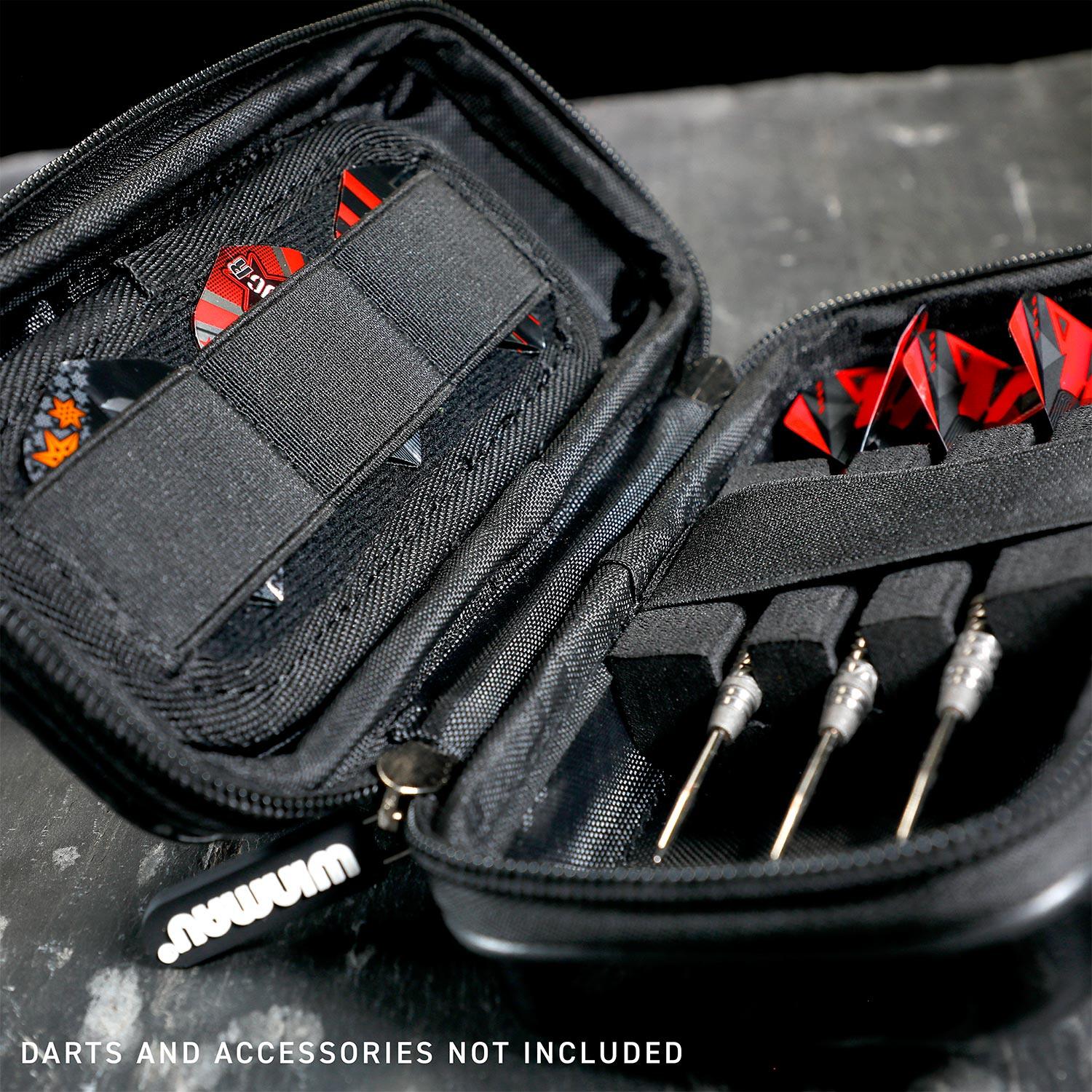WINMAU Armor G1 Black Darts Case holds fully assembled darts and ...