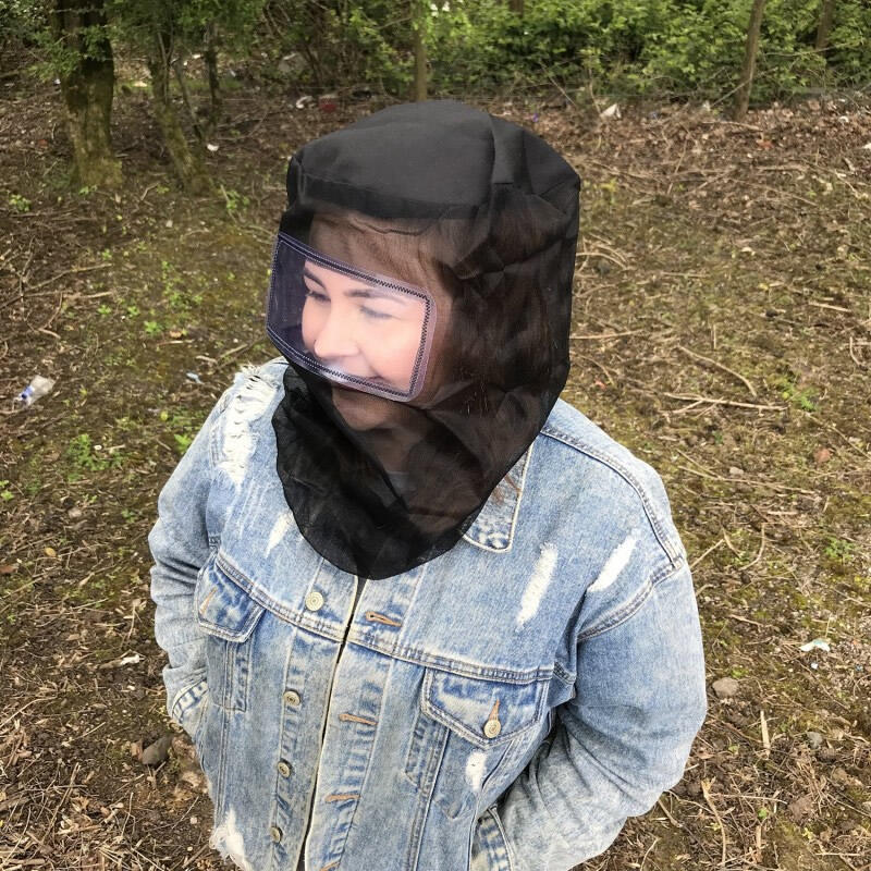 Midge Proof Head Net with Clear Plastic Visor PURPLE TURTLE | Decathlon