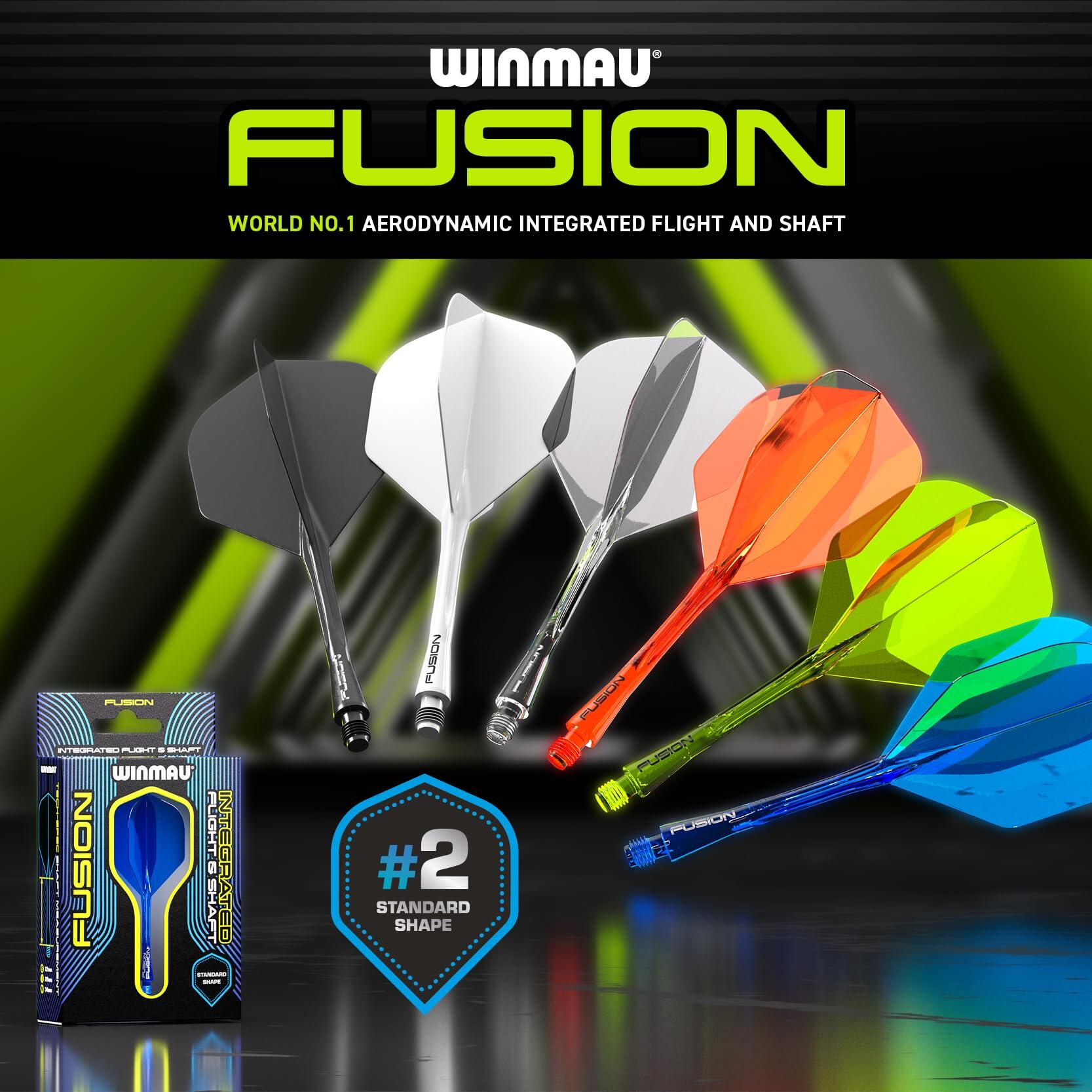 WINMAU Darts - Fusion Integrated Flight & Shaft System - Purple Short ...