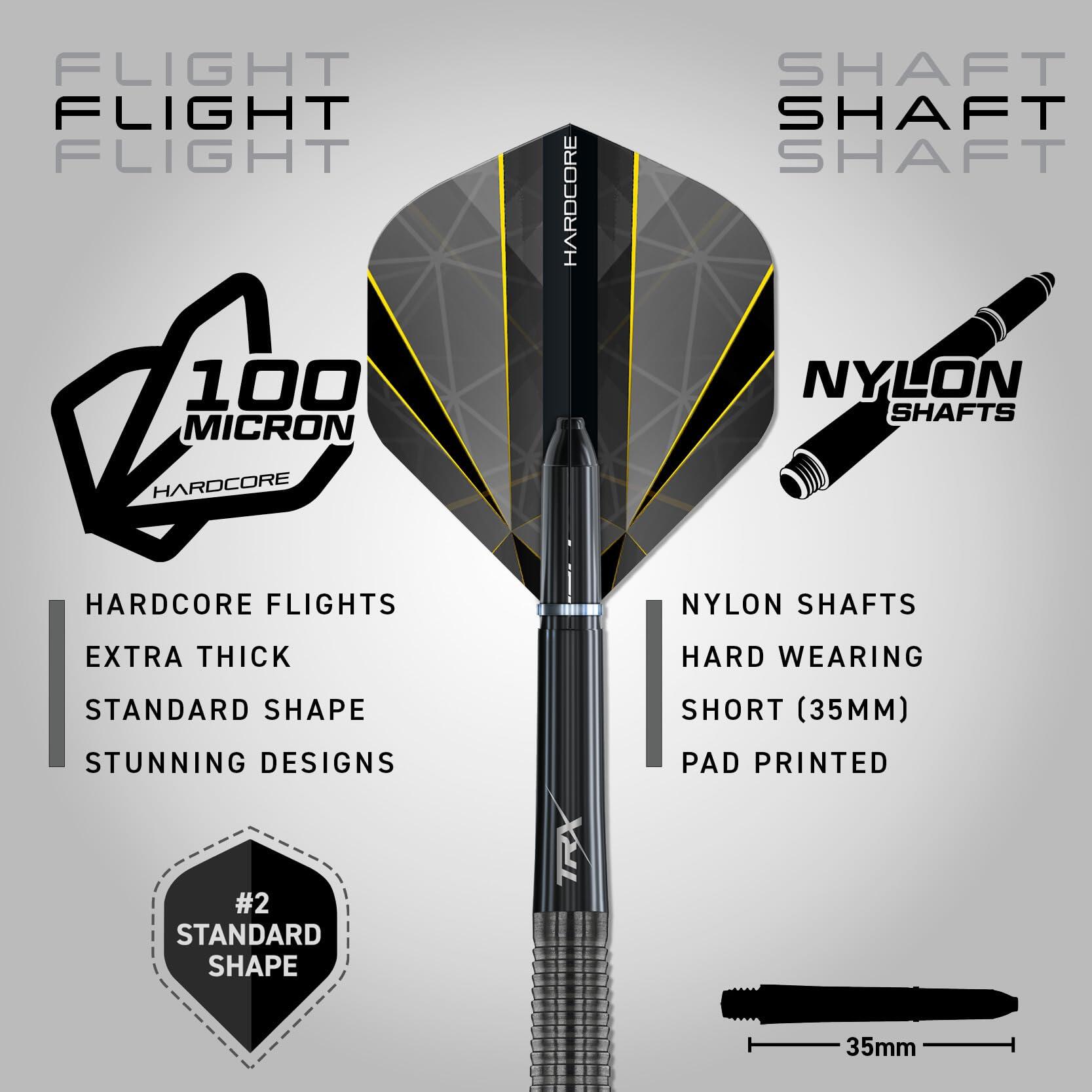 RED DRAGON – Seren Onyx 2 23g - 90% Tungsten Professional Steel tip Darts Set RED DRAGON DARTS ...