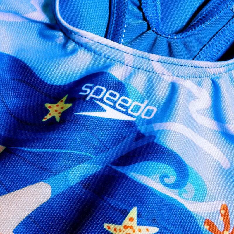 SPEEDO kobaltkék sellőmintás lány fürdőruha 9-12 hónap SPEEDO - Decathlon
