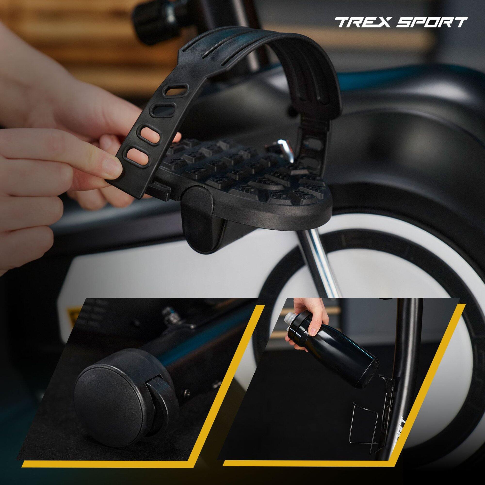 Hometrainer Trex Sport RECK TX-400MB magnetisch wit 5,5 kg | Decathlon
