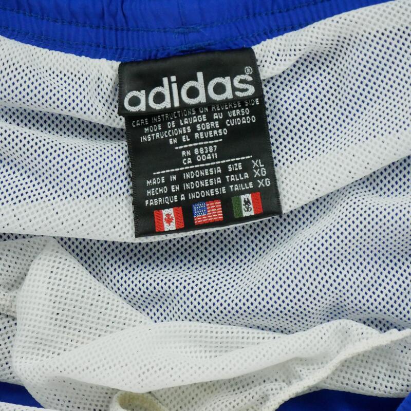 Reconditionné - Short de bain Vintage Y2K Bleu - Très Bon État ADIDAS ...