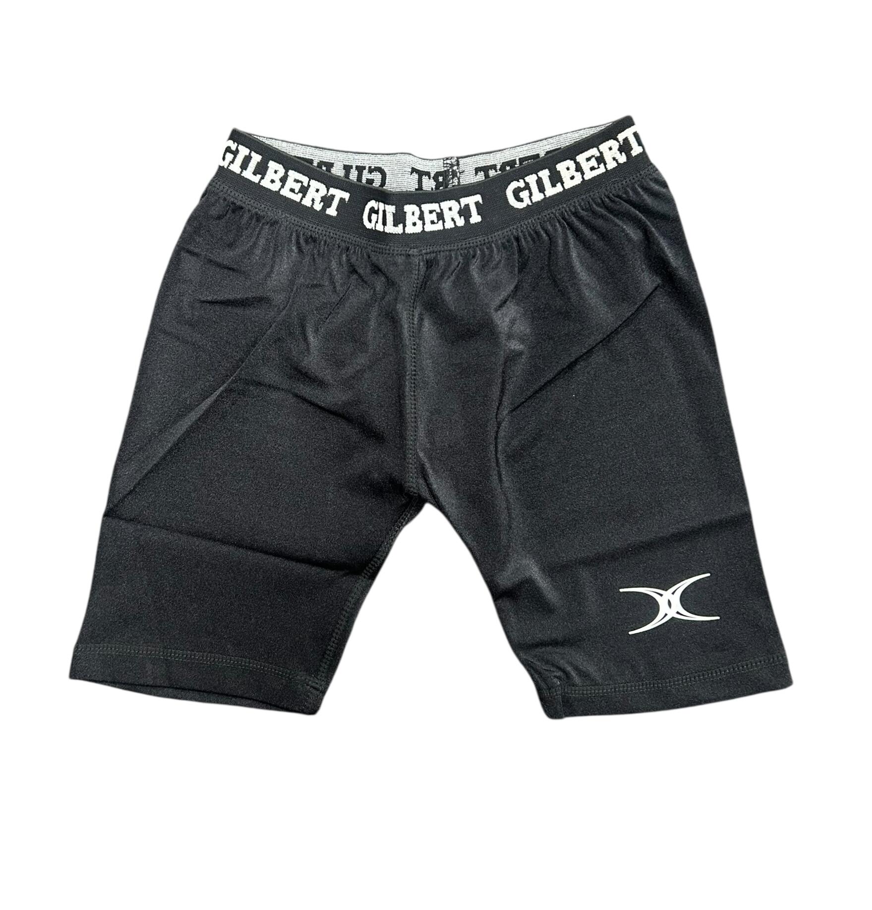 Gilbert Rugby Kid's Shorts Black Training Lycra Shorts GILBERT | Decathlon