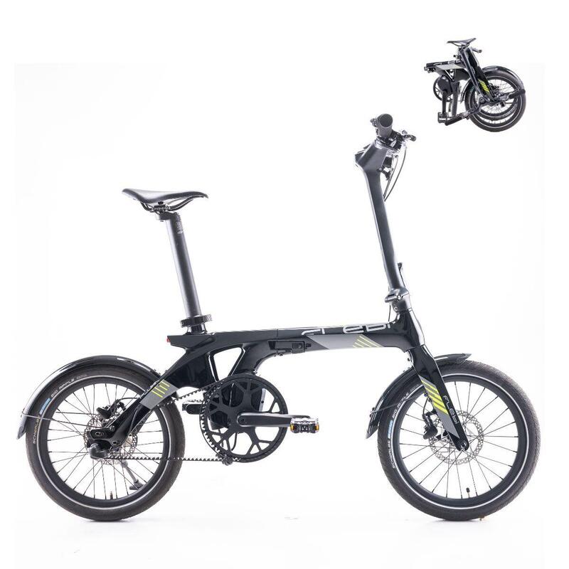 FLEBI - Bicicletă electrică pliabilă Flebi Pluma | 100% carbon | 14 kg | Motor central | Decathlon