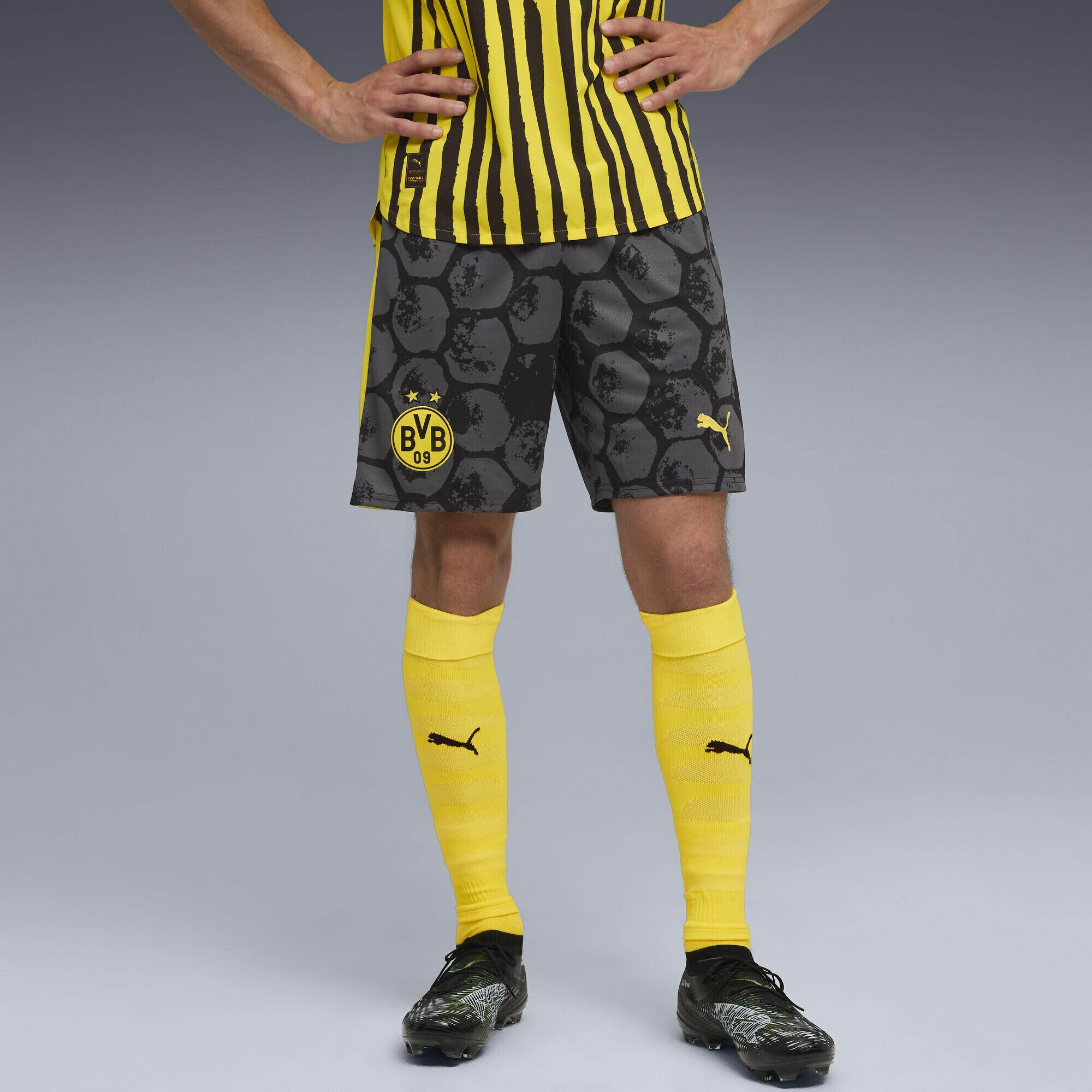 KIDSUPER x BORUSSIA DORTMUND short voor heren PUMA Black Faster Yellow ...