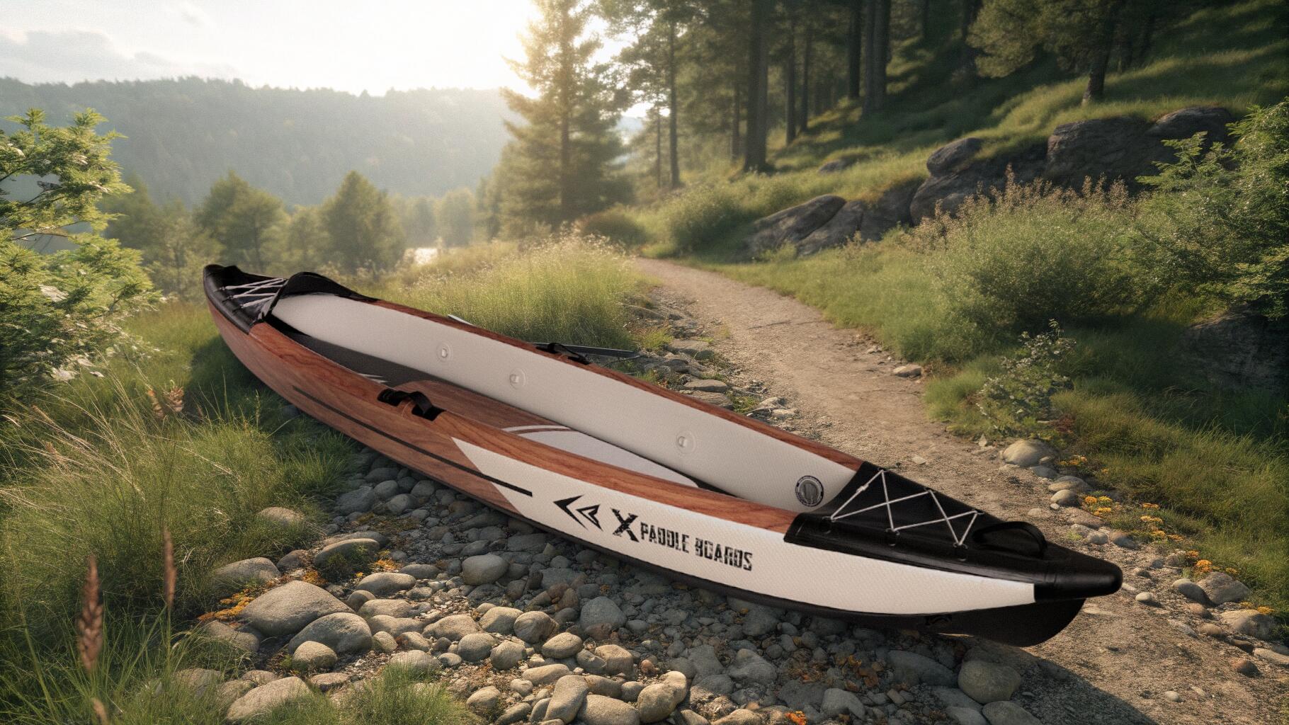 K-Black 3-Person Drop-Stitch Inflatable Kayak 490x85x42 cm – Complete ...