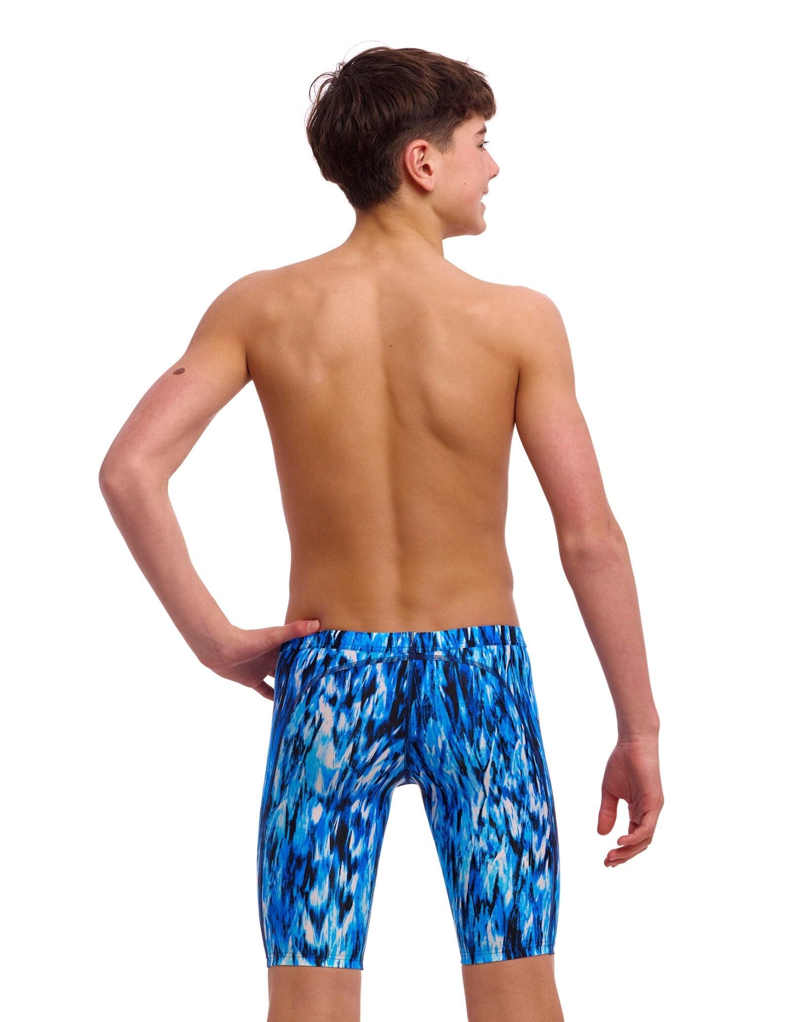 Funky Trunks Boys Wing Streak Swim Training Jammer - Blue FUNKY TRUNKS ...