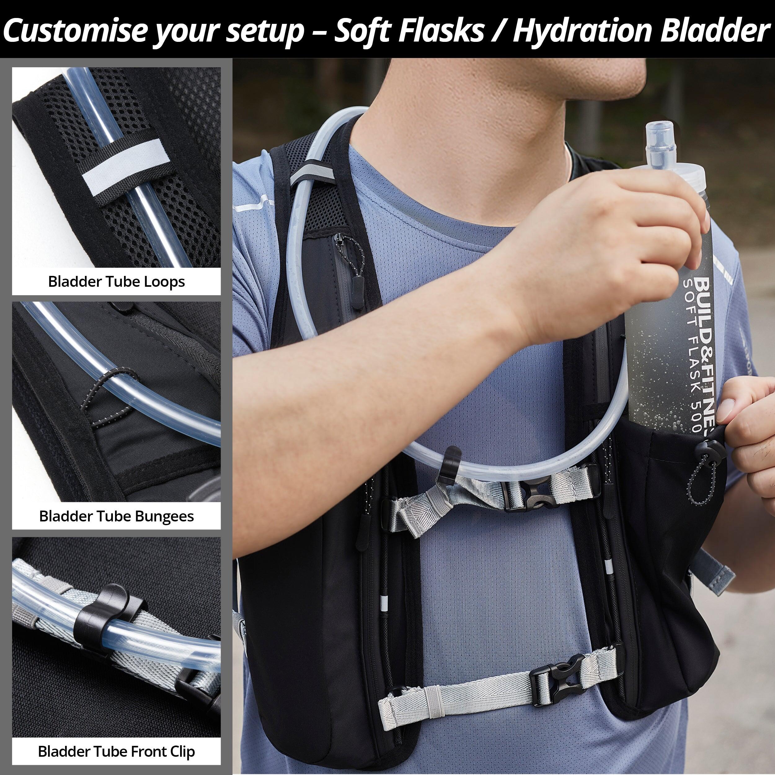 Hydration Running Vest with Soft Flasks & Bladder | Decathlon
