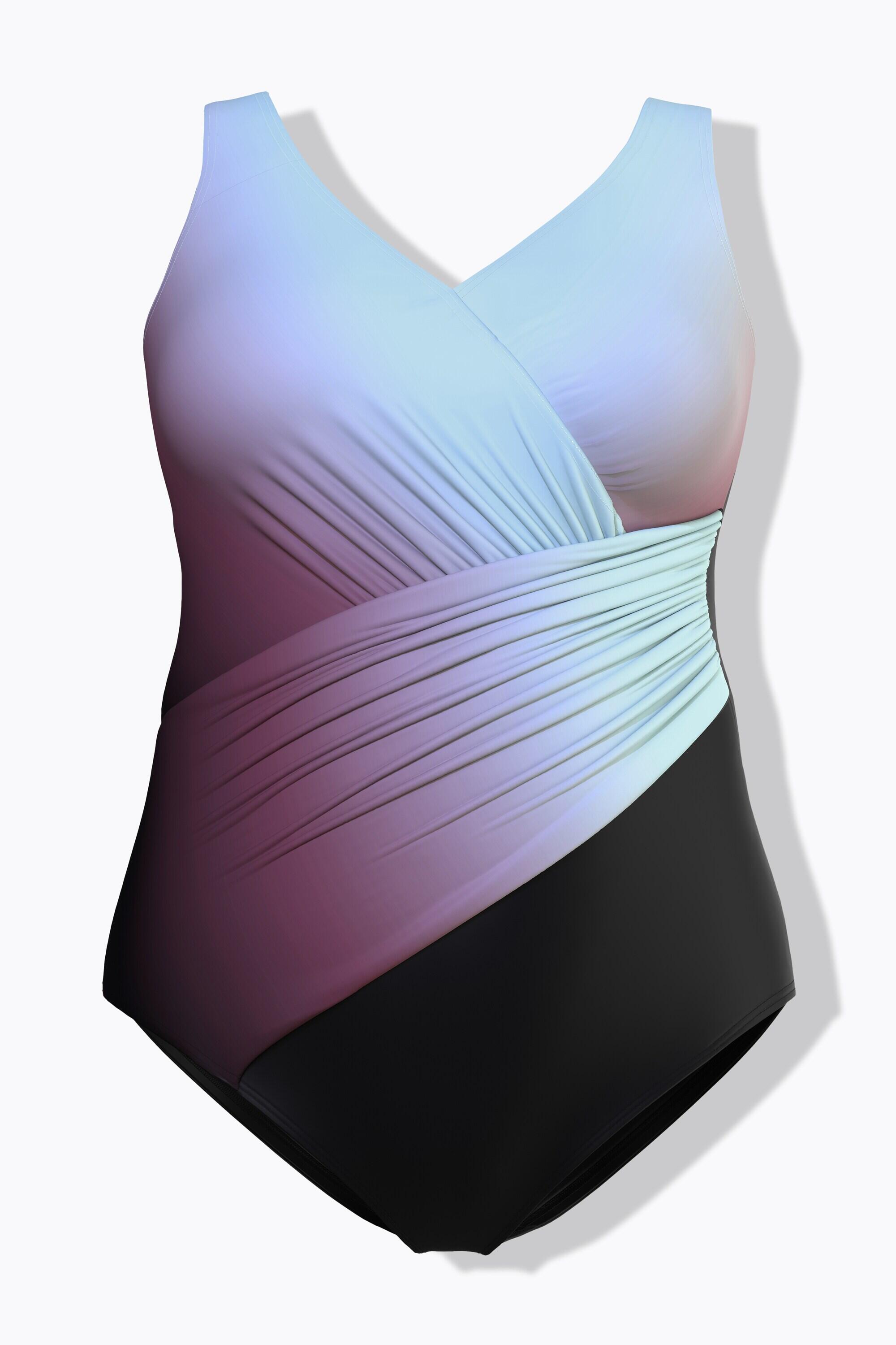 Femme Maillot de bain à bonnets couples. Drapés et dégradé de | Decathlon
