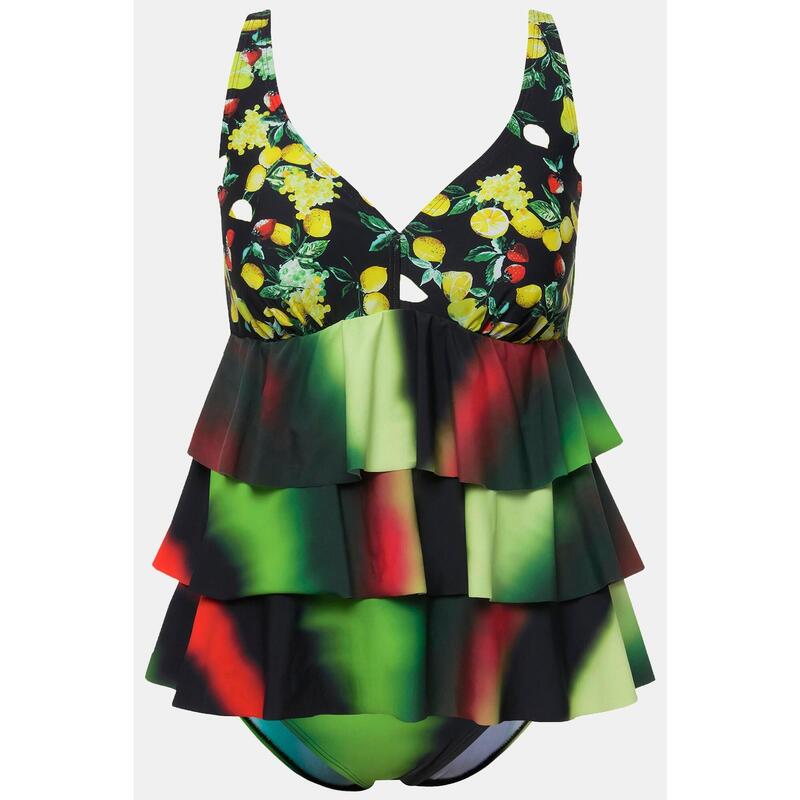 Femme Tankini à motif citrons ULLA POPKEN | Decathlon
