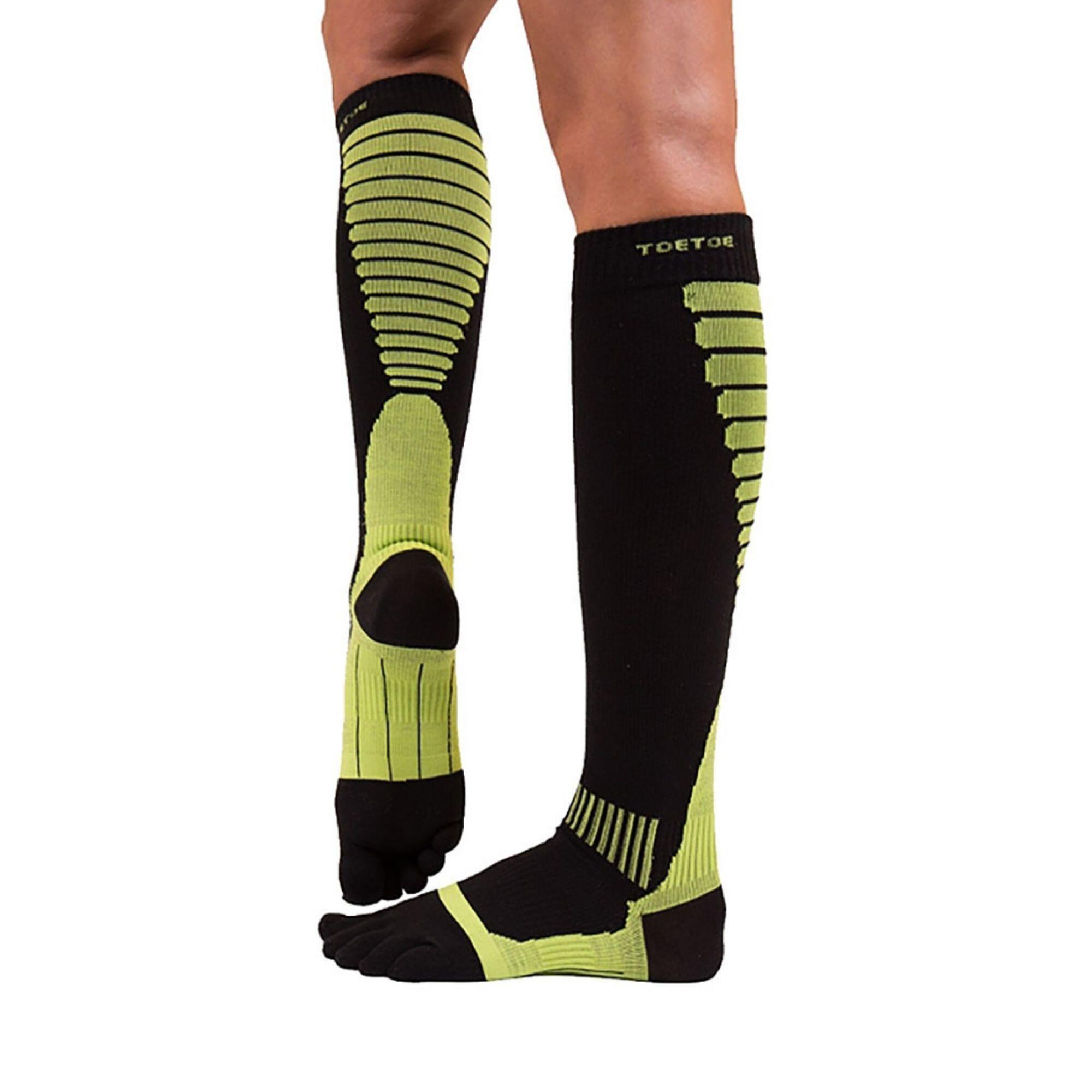 Compression Knee-High Toe Socks - Unisex 1 Pack Sports Toe Socks TOETOE ...
