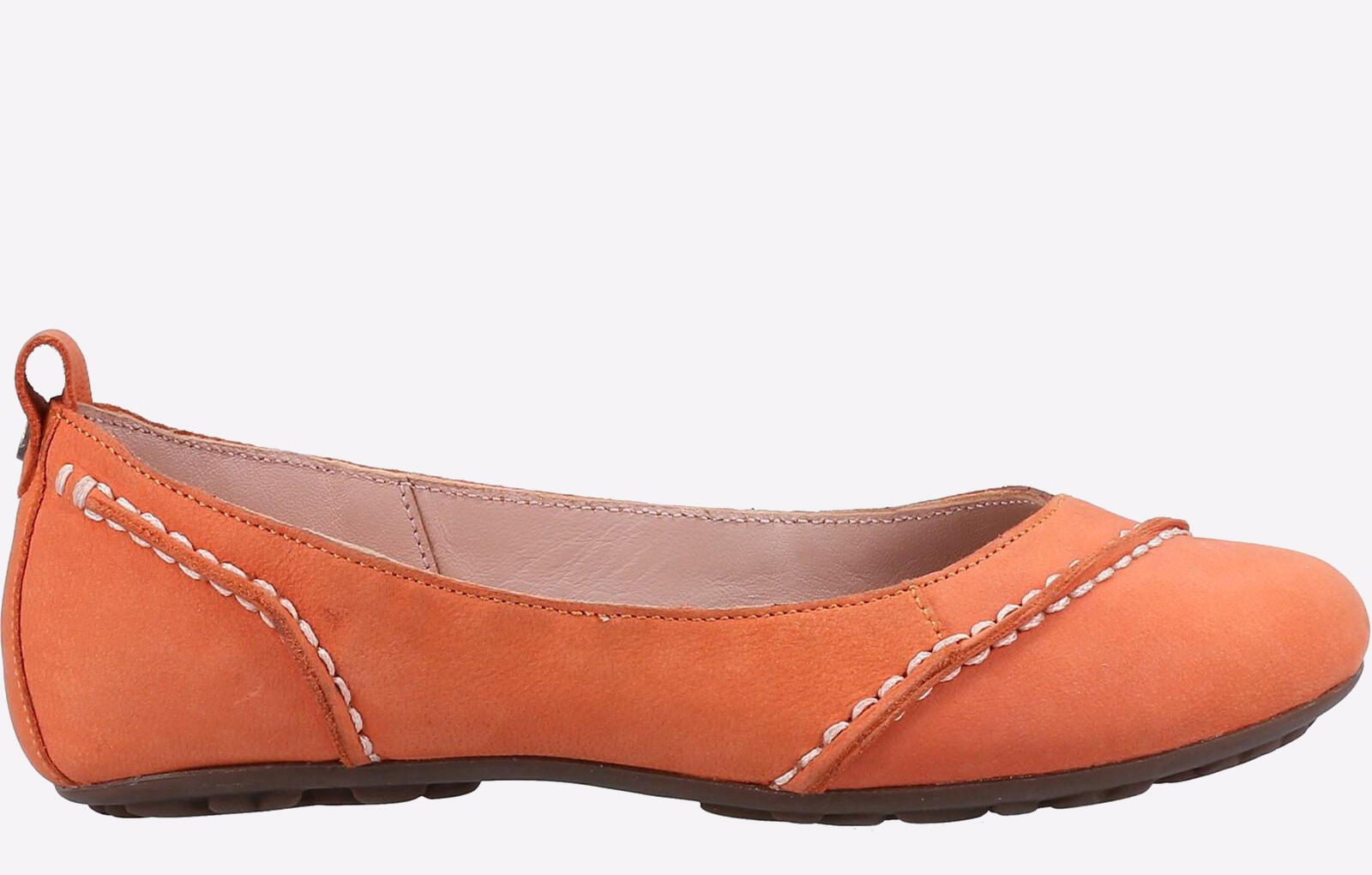 Hush Puppies Janessa Women's Leather Ballet Pumps, Orange HUSH PUPPIES ...