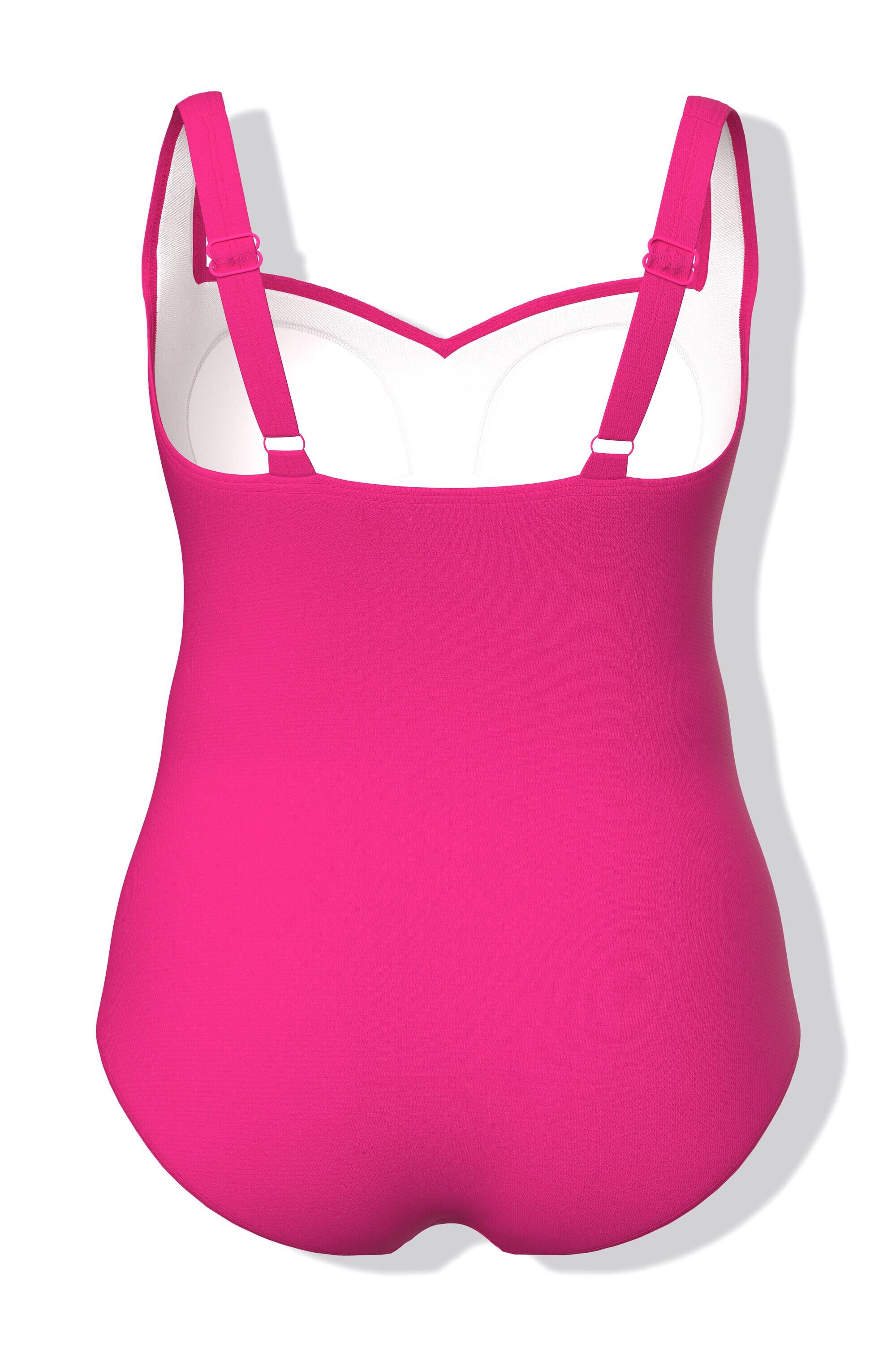 Dames Badpak drapering fijne structuur zachte cups | Decathlon
