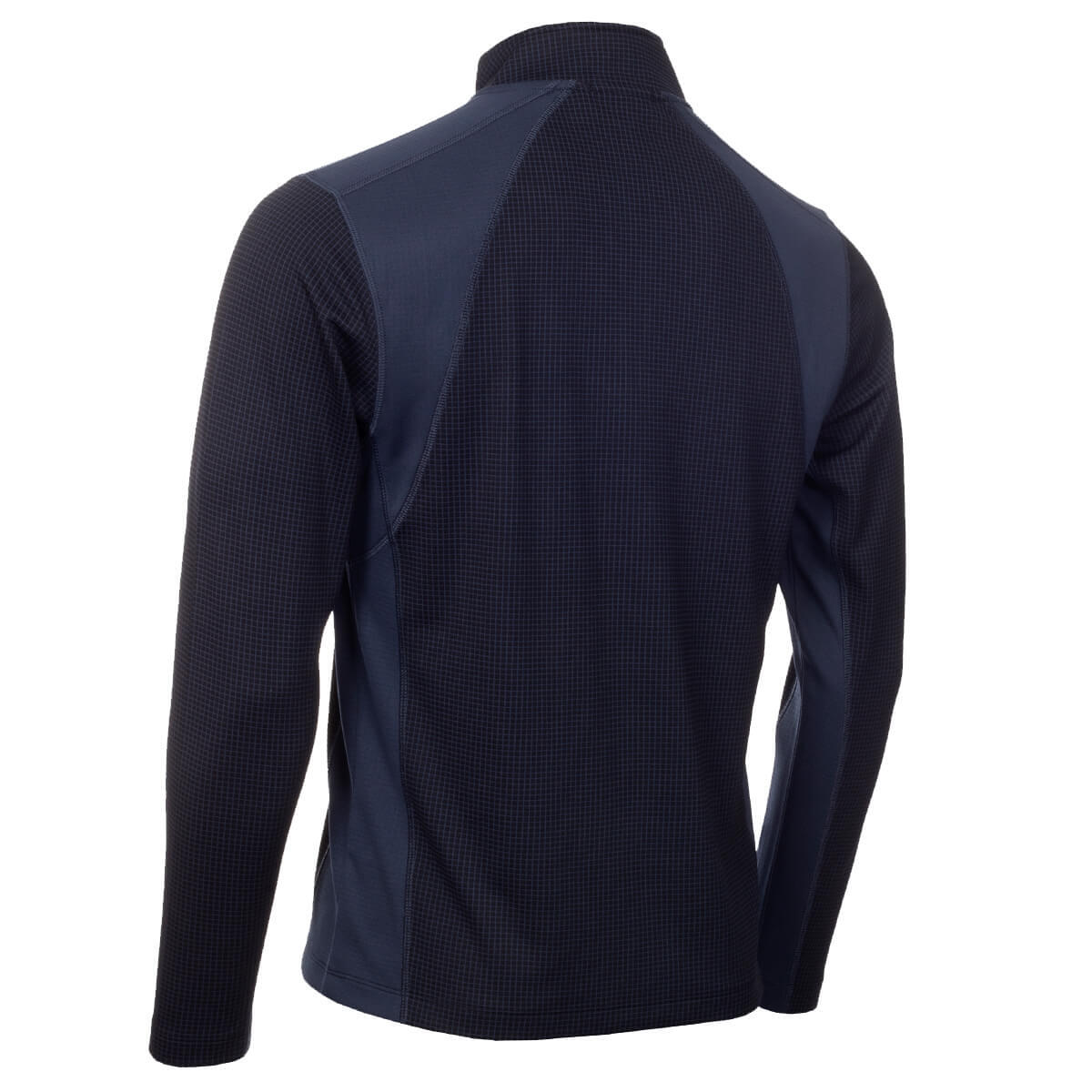 Calvin Klein Mens Micro Grid CK 1/2 Zip Pullover - Navy/Slate - L ...
