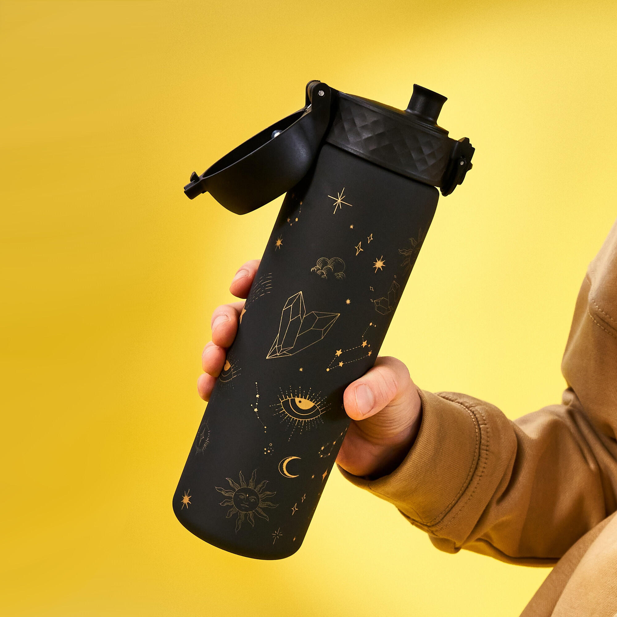 Leak Proof Slim Water Bottle, Recyclon™, Celestial Universe, 500ml (18oz) ION8 | Decathlon