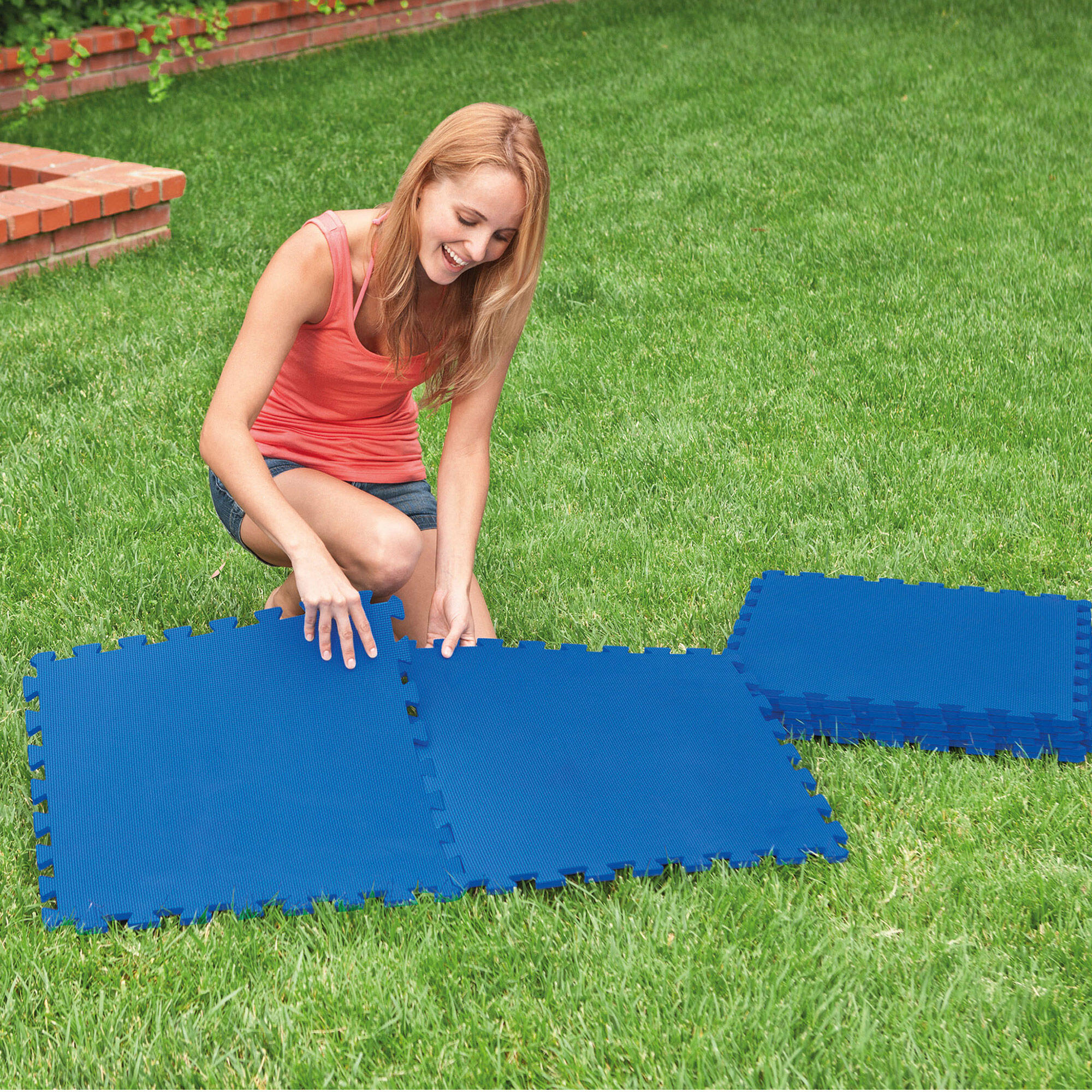INTEX Bâches de sol de piscine 8 pcs 50 x 50 cm Bleu | Decathlon