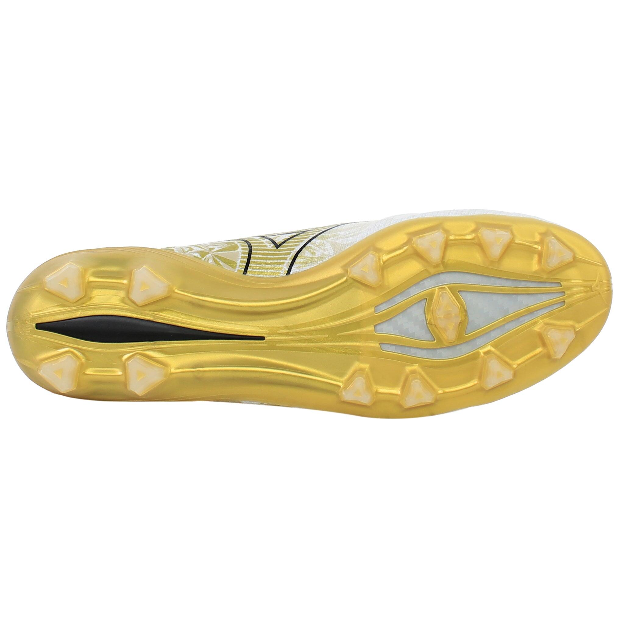 Mizuno Alpha Japan Mens White/Gold Football Boots | Decathlon