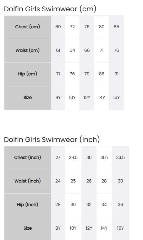 Dolfin Girls Zenon Print 2-teiliger Bikini – Größe 16 Jahre DOLFIN ...