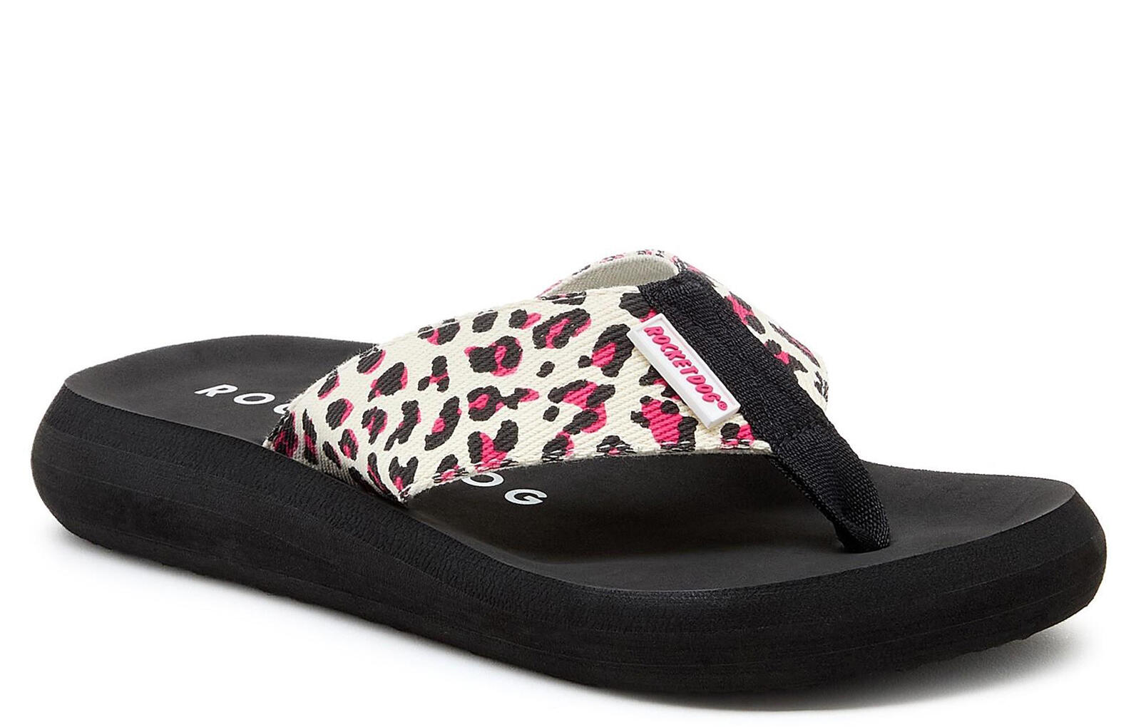 Rocket Dog Spotlight Monroe Women's Sandal - Black/Pink Leopard | Decathlon