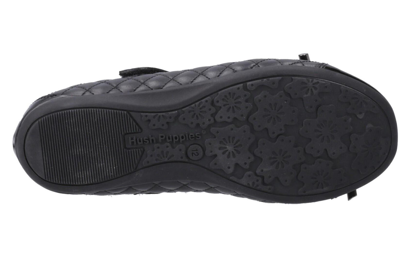 Hush Puppies Lottie Junior Girls Quilted Ballerina Shoes | Decathlon